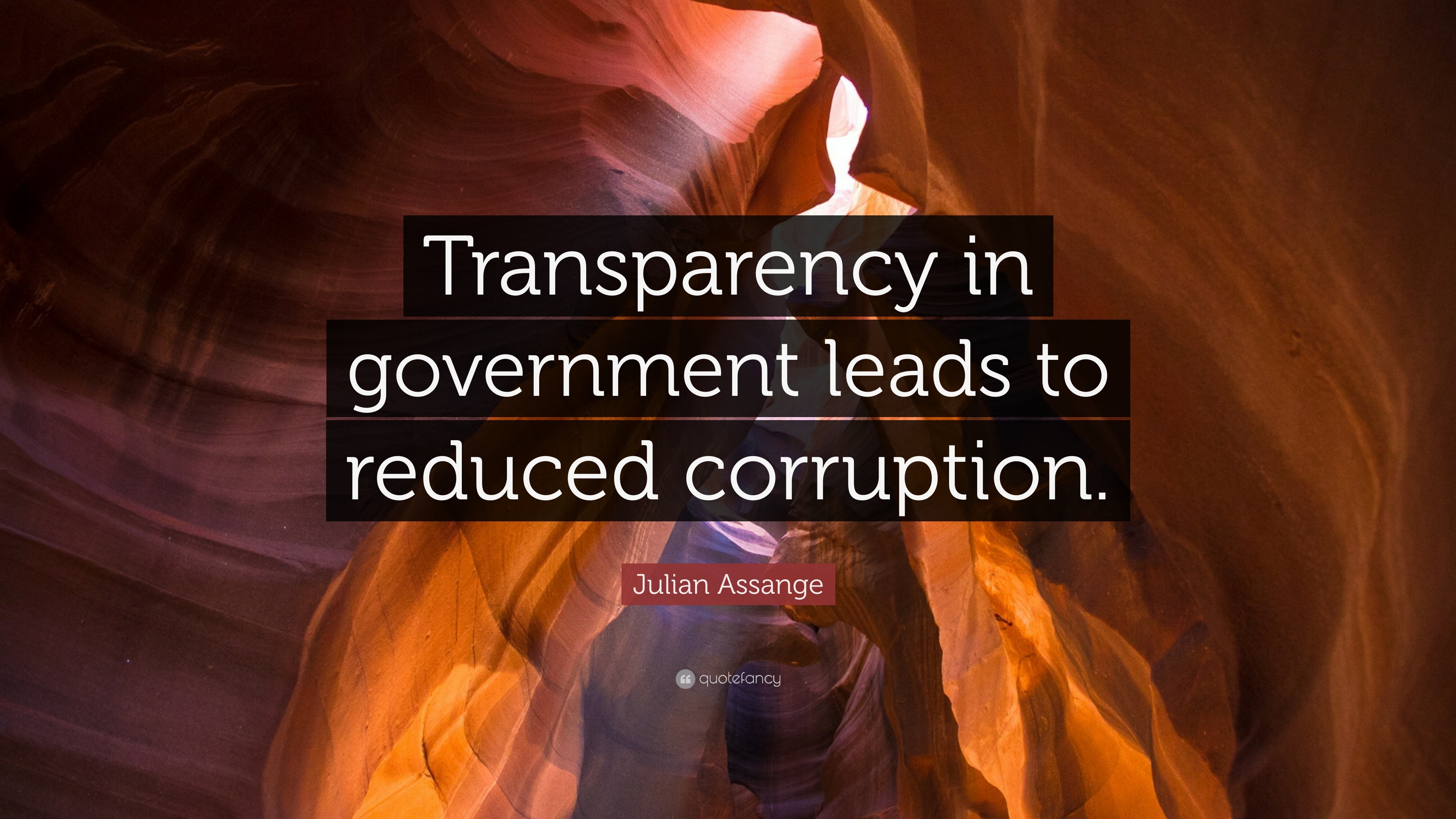 Julian Assange Quote: “Transparency in government leads to reduced ...