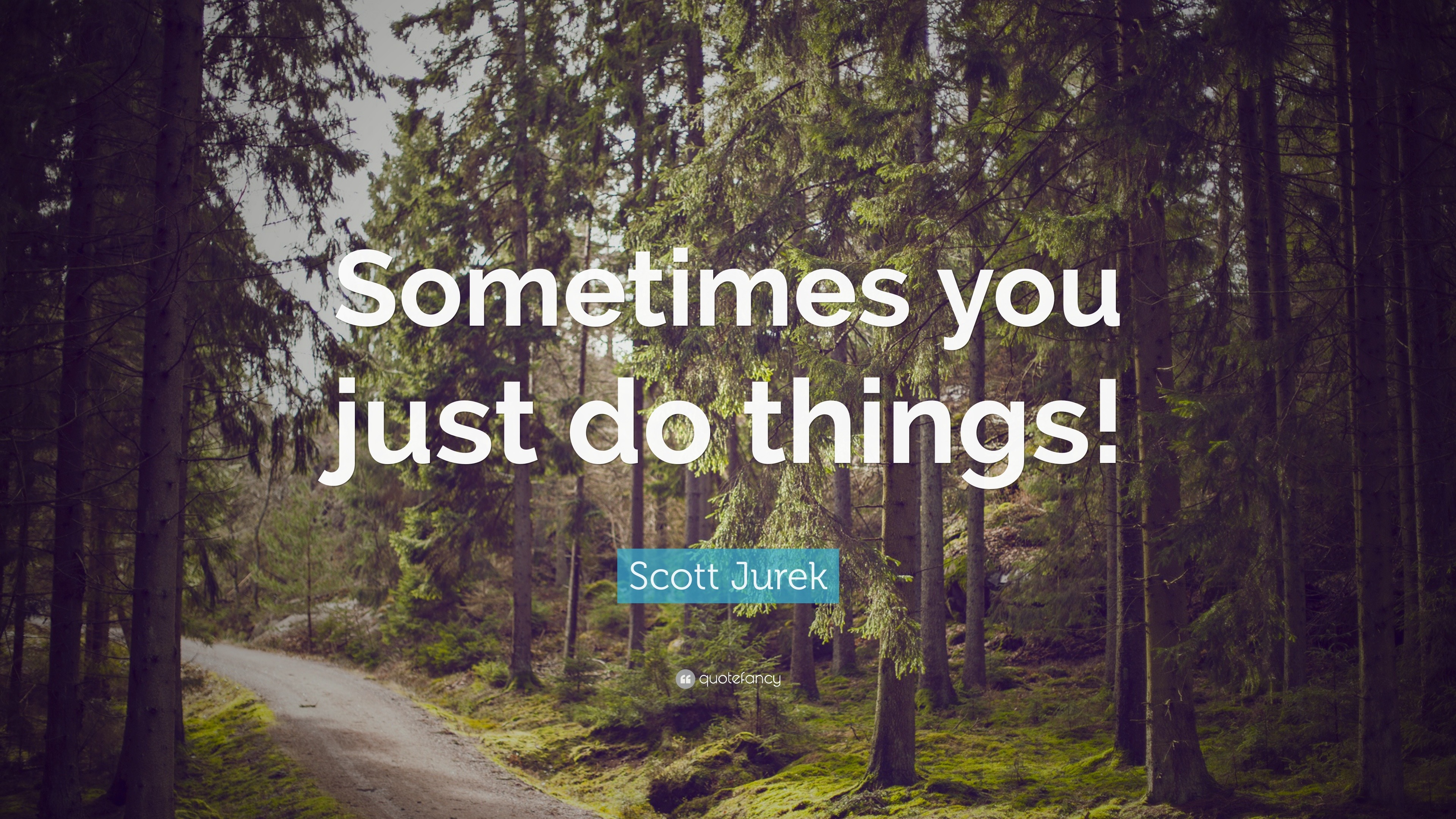 Scott Jurek Quote: “Sometimes you just do things!”