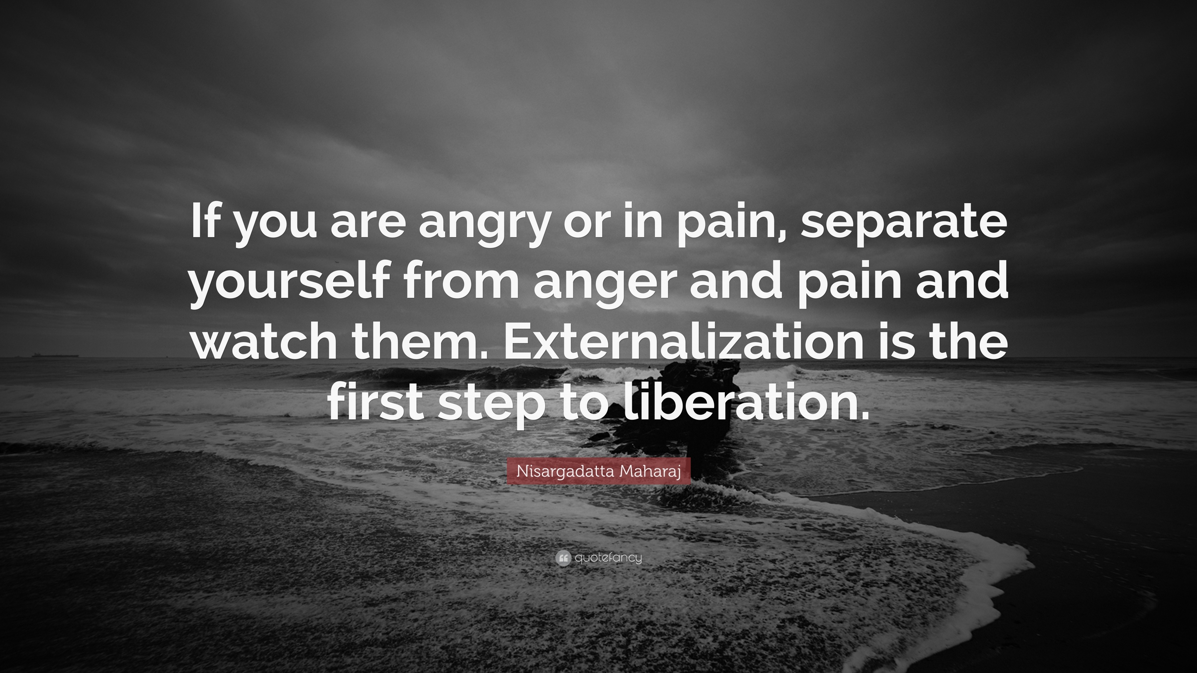 Nisargadatta Maharaj Quote: “If you are angry or in pain, separate ...