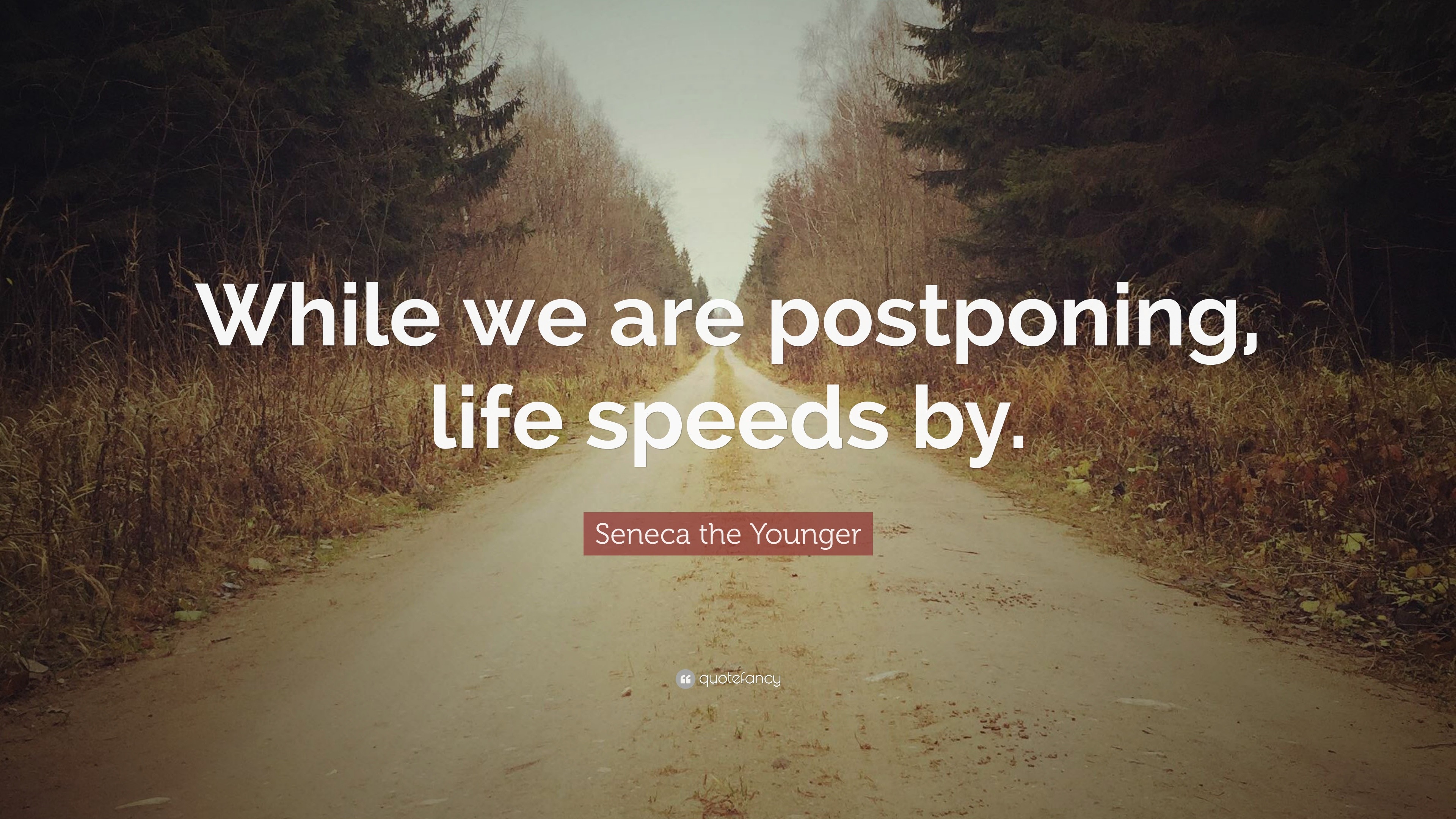 Seneca the Younger Quote: “While we are postponing, life speeds by.”