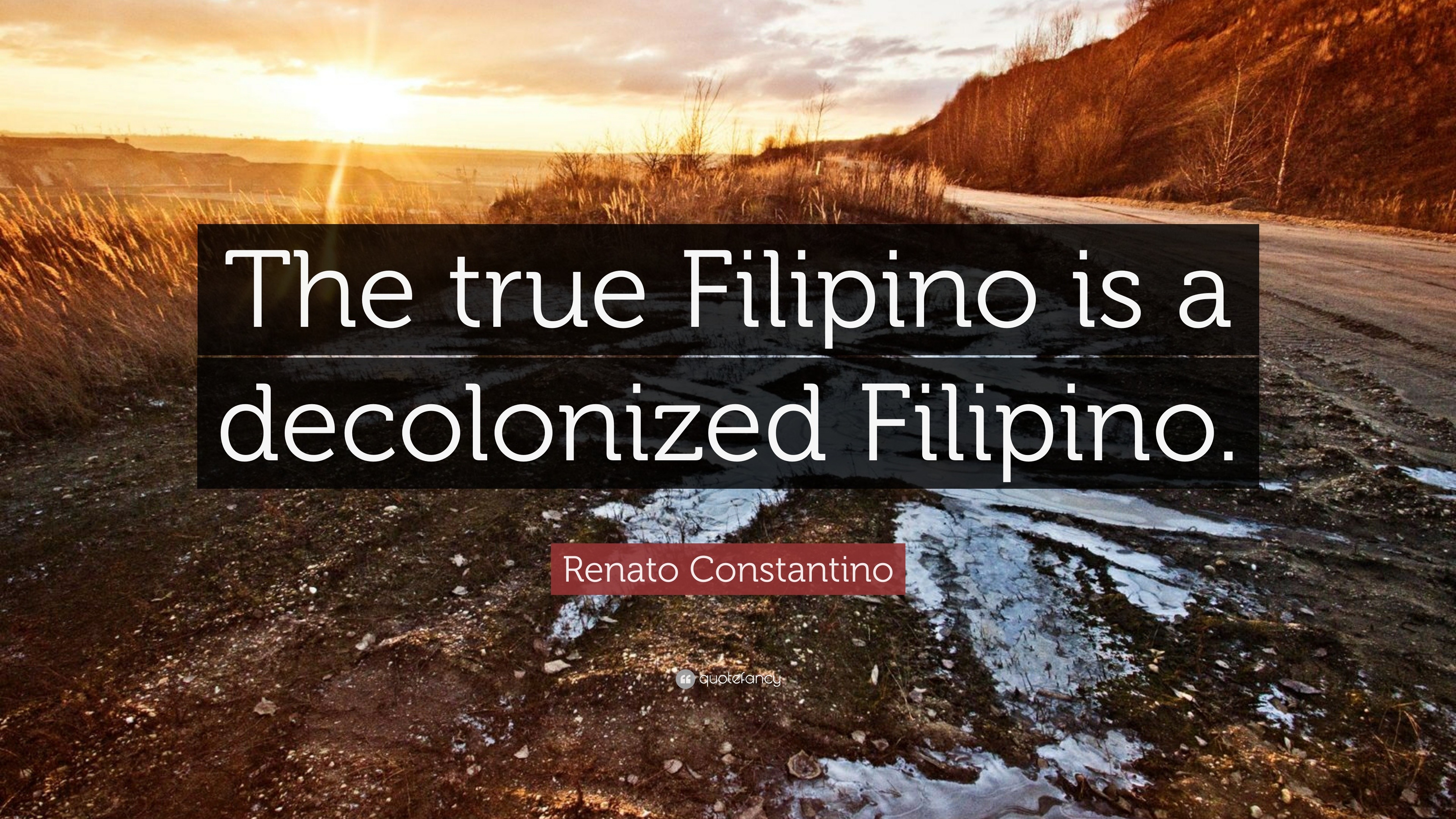 Renato Constantino Quote: “The true Filipino is a decolonized Filipino.”