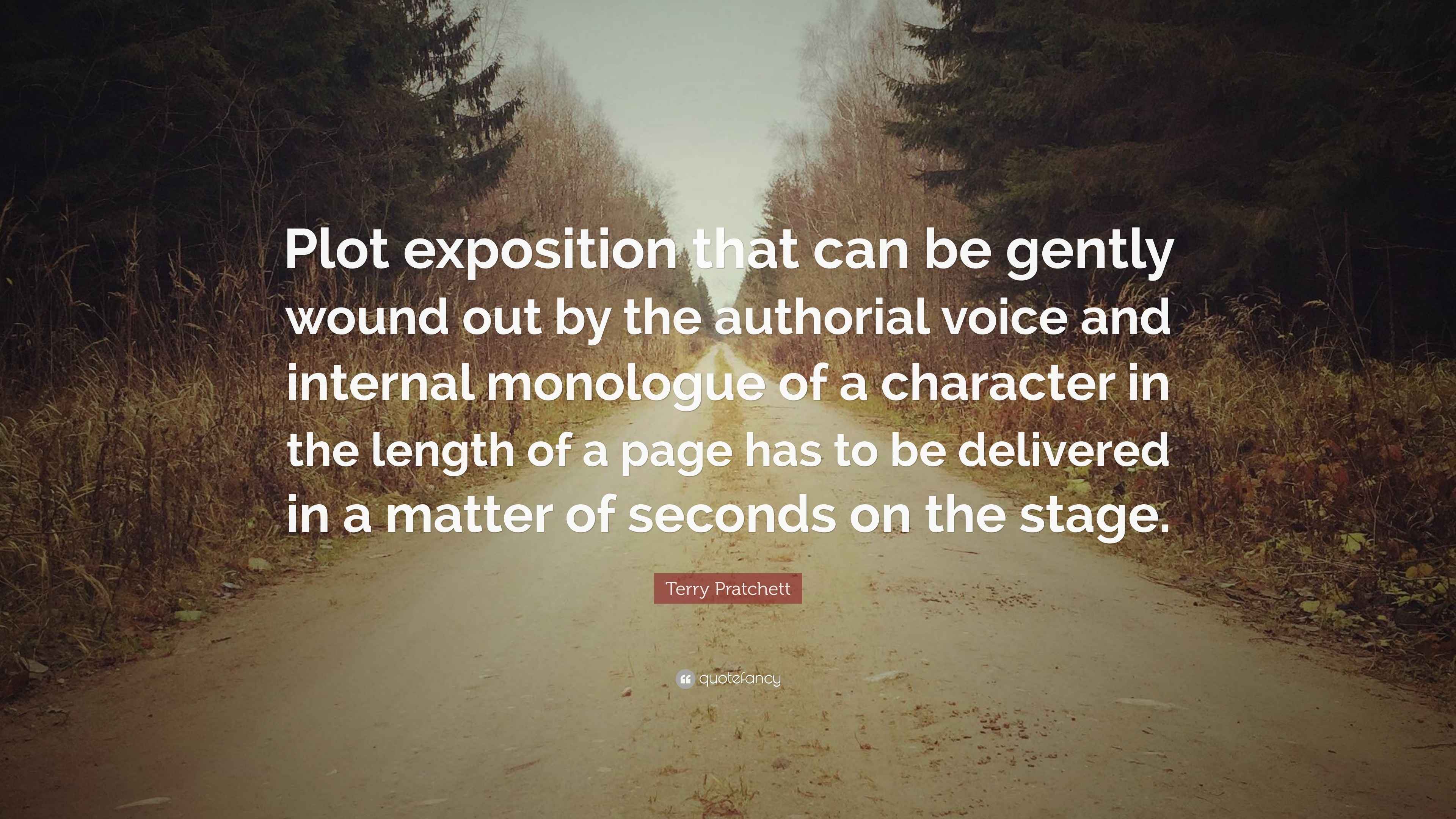 Terry Pratchett Quote: “Plot exposition that can be gently wound out by ...