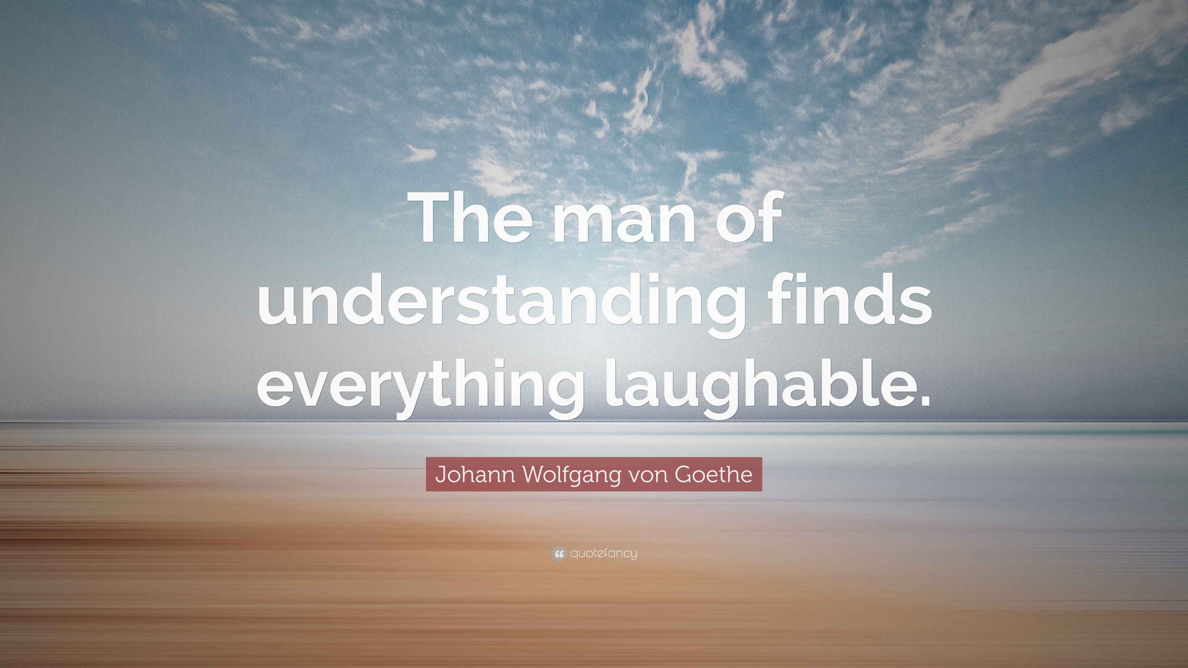 Johann Wolfgang von Goethe Quote: “The man of understanding finds ...