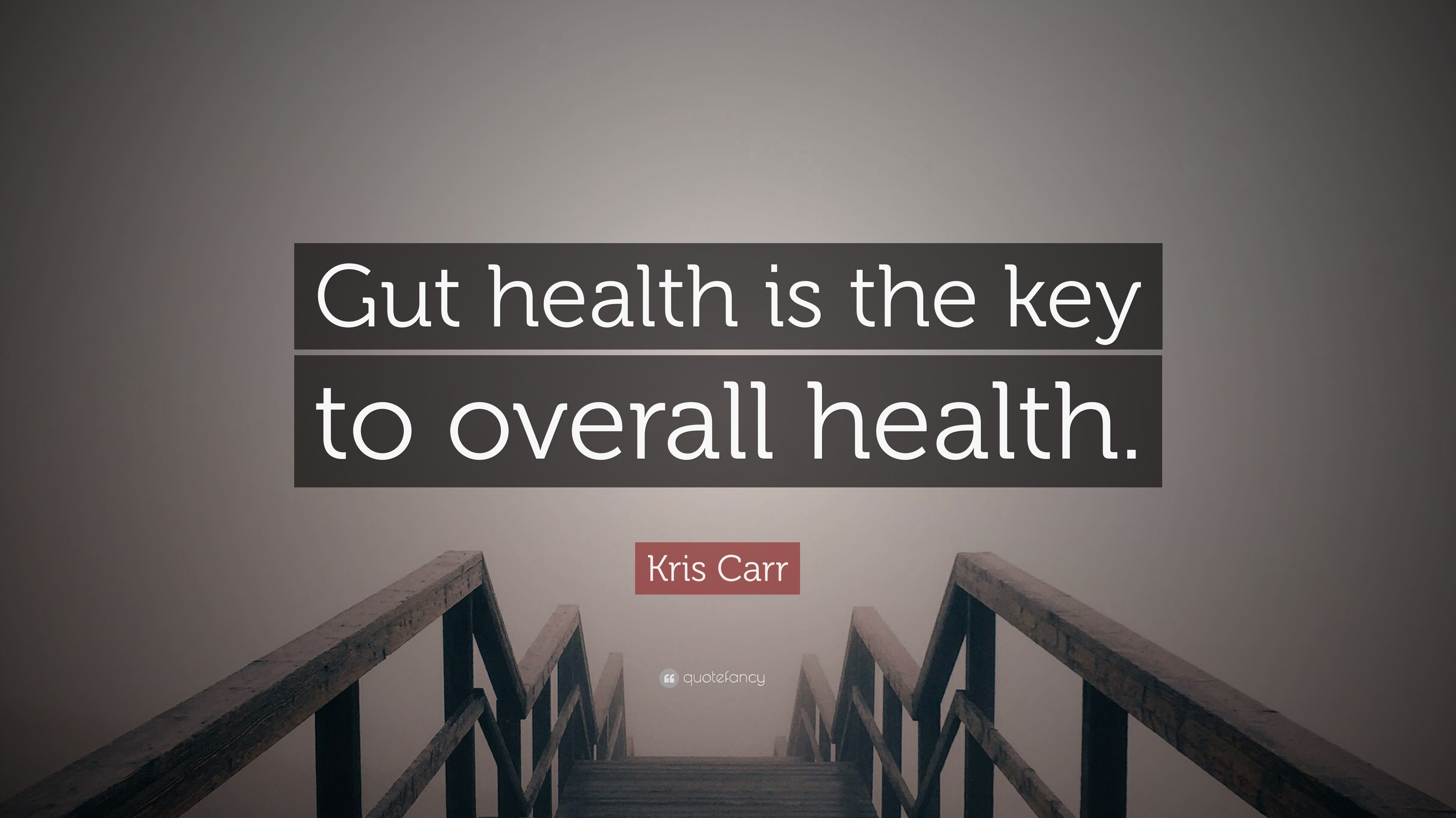 Kris Carr Quote: “Gut health is the key to overall health.”