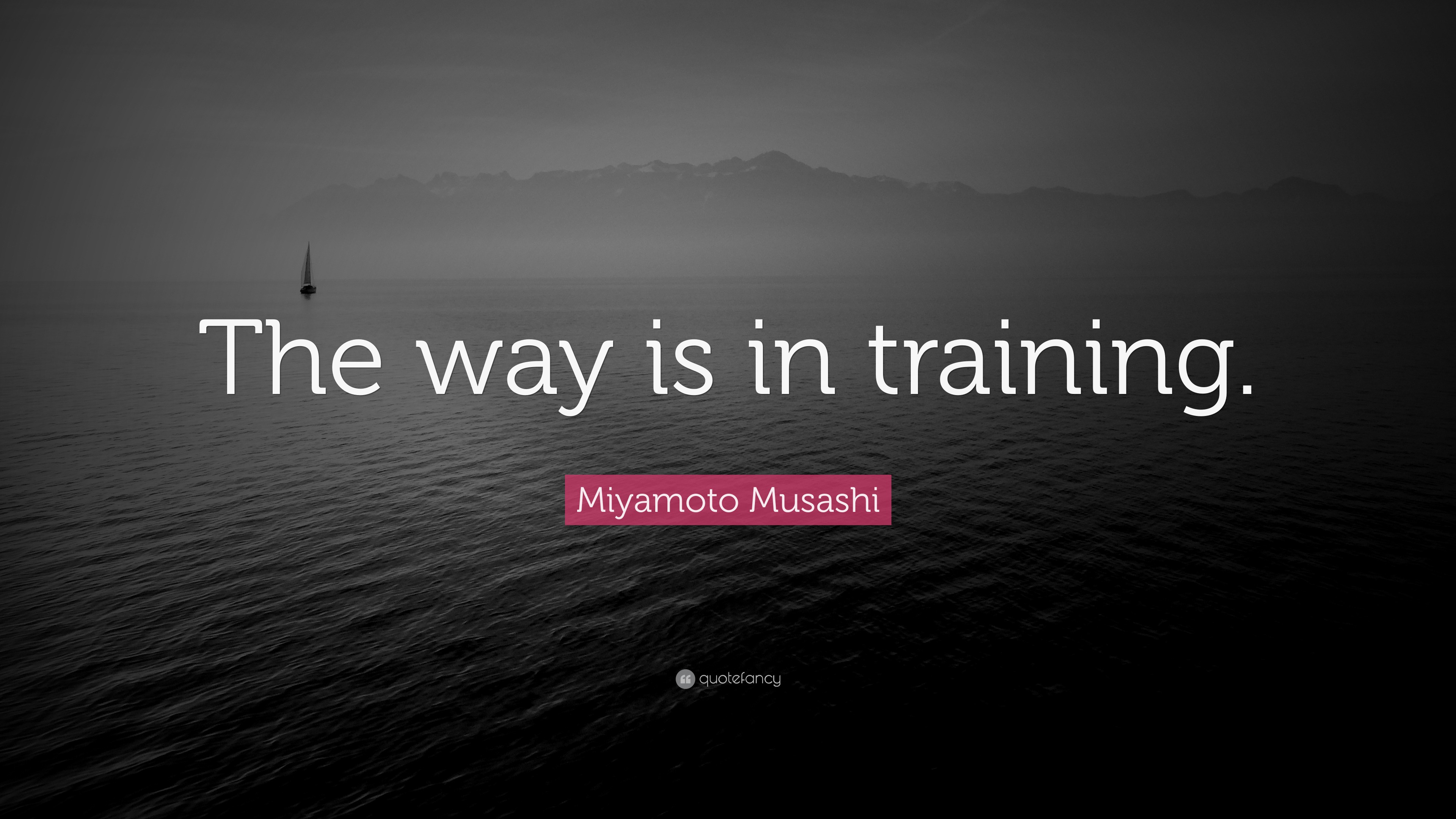Miyamoto Musashi Quote: “The way is in training.”