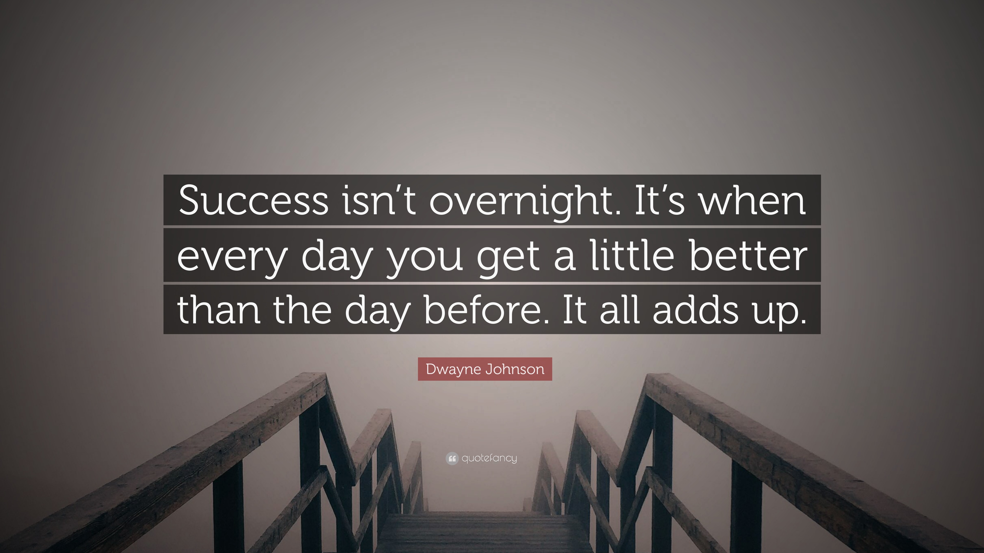 Dwayne Johnson Quote: “Success isn’t overnight. It’s when every day you ...