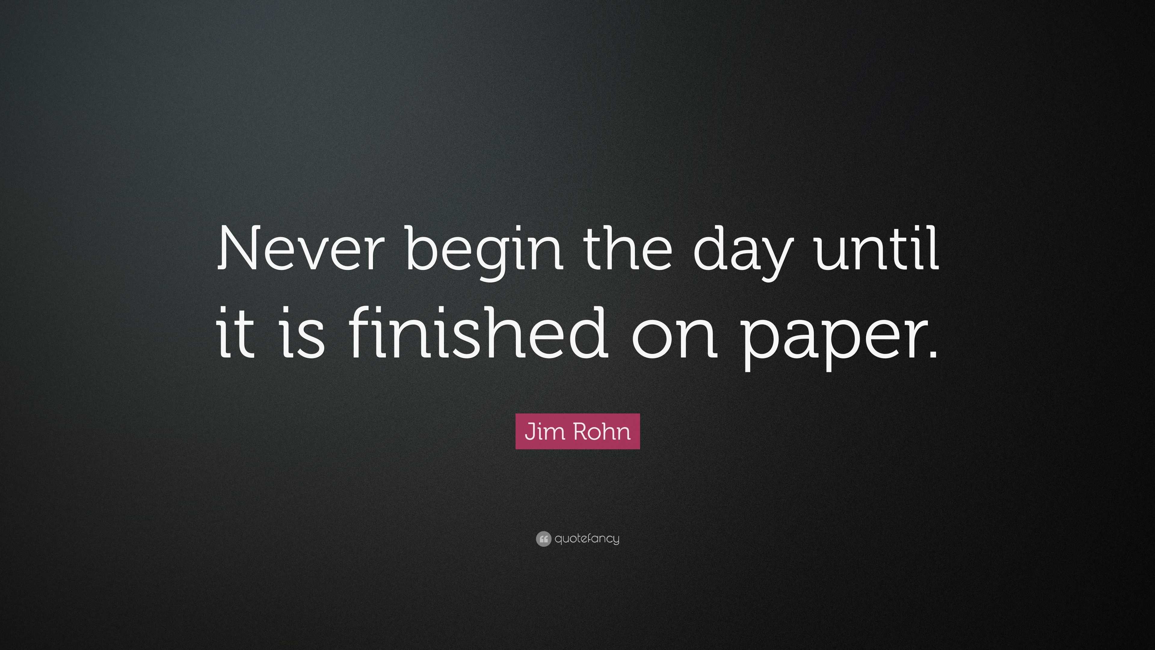 Finishing Paper Quotes