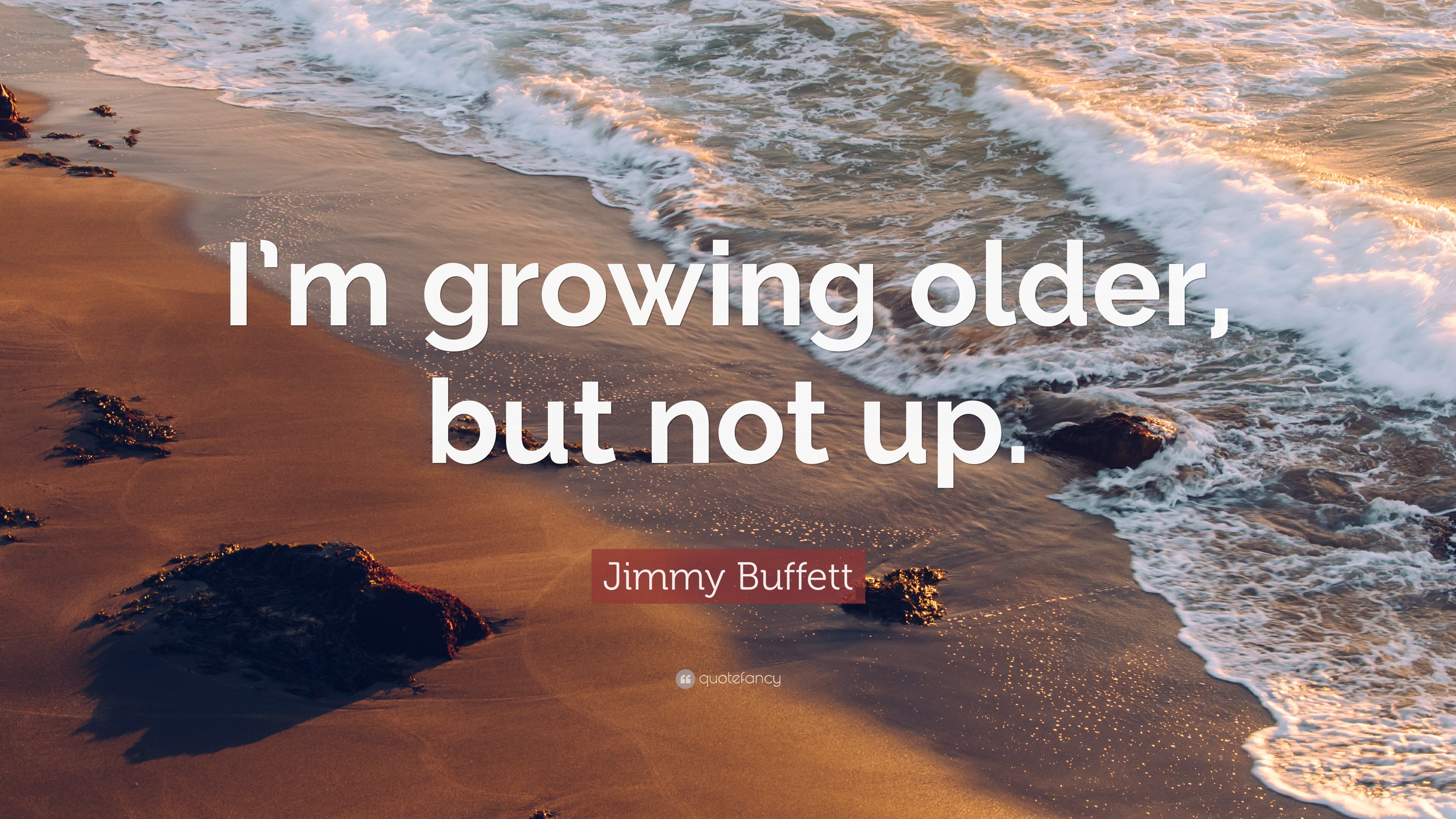 Jimmy Buffett Quote: “I’m growing older, but not up.”