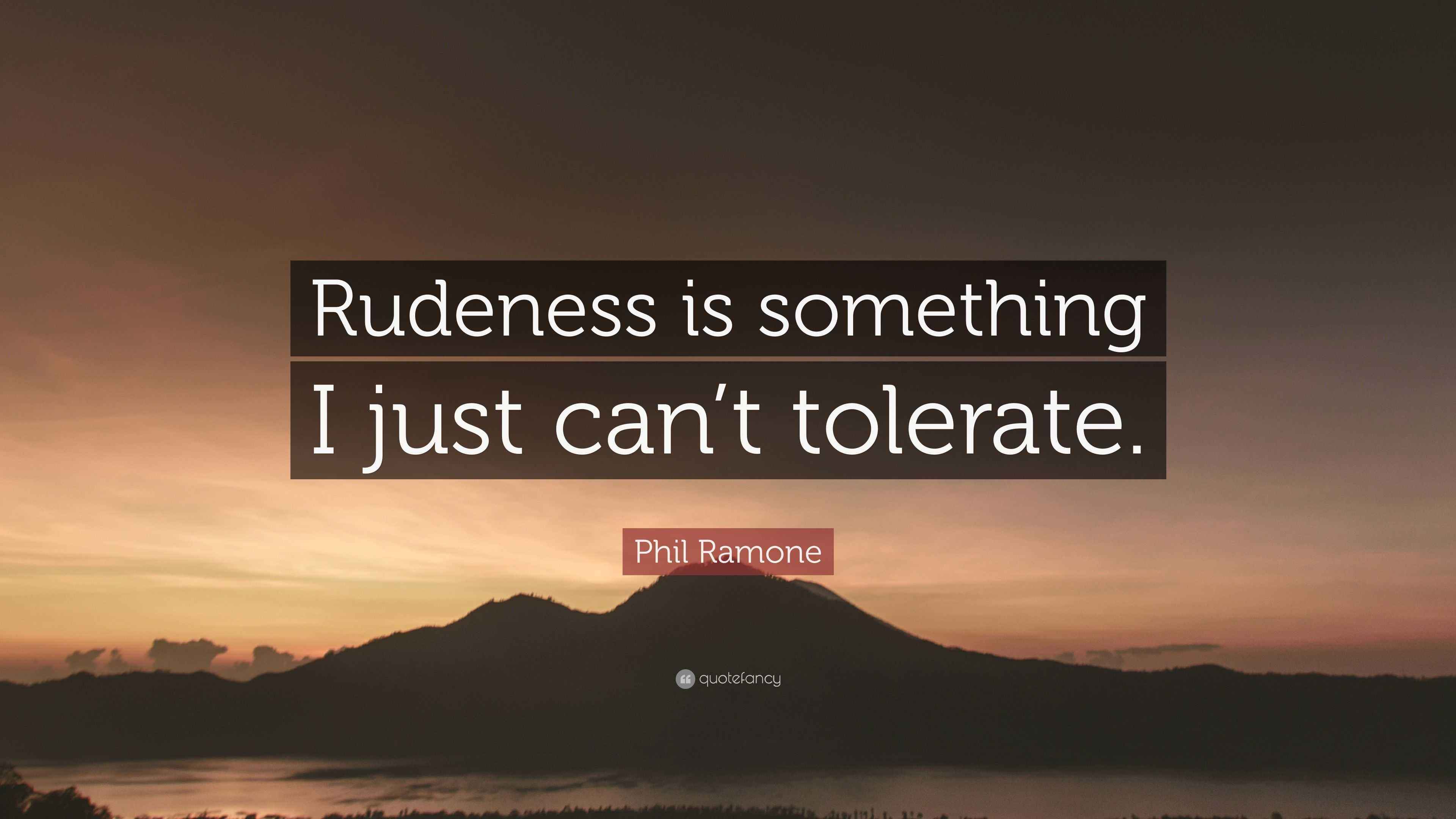 Phil Ramone Quote: “Rudeness is something I just can’t tolerate.”