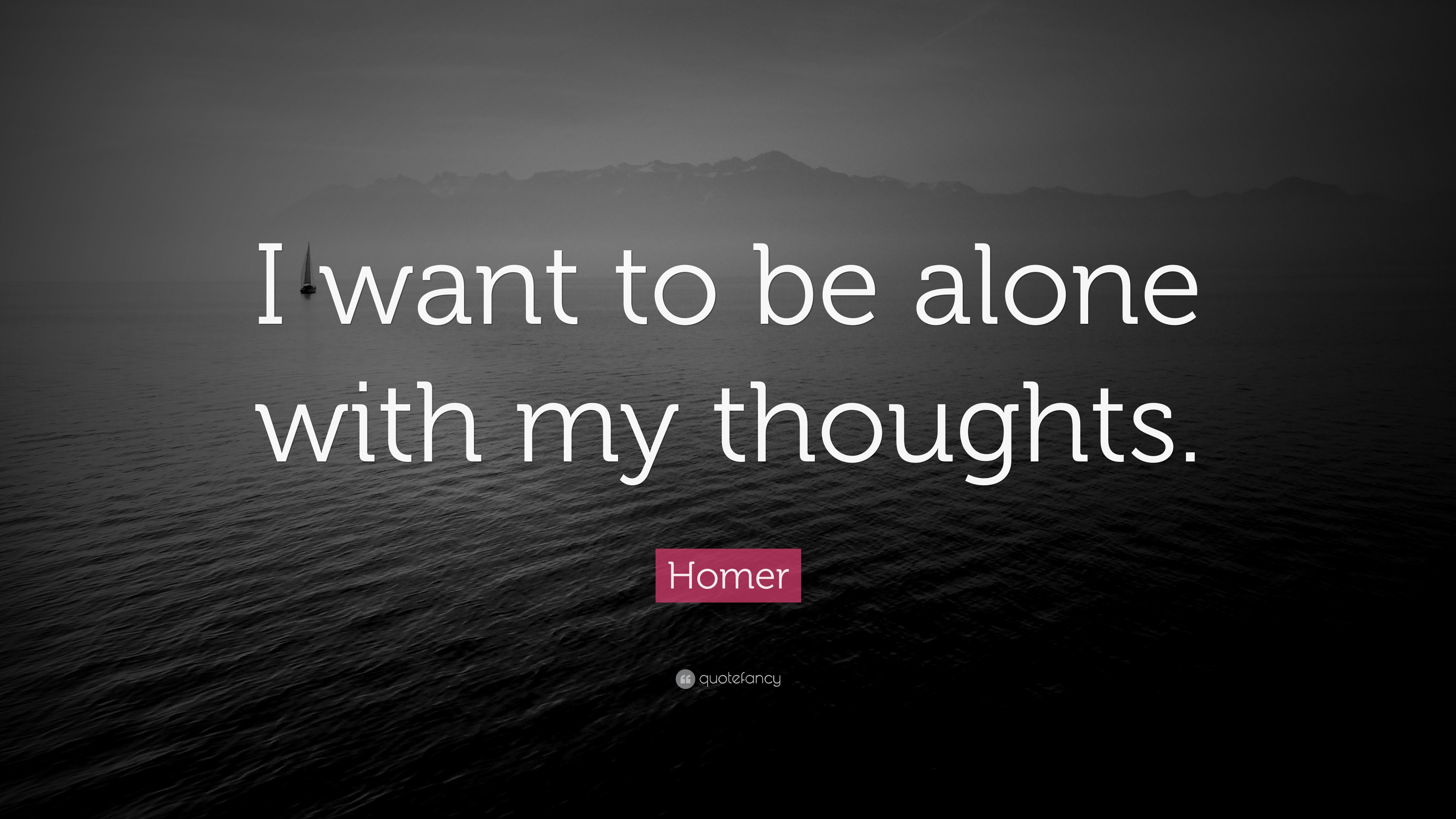Homer Quote: “I want to be alone with my thoughts.”