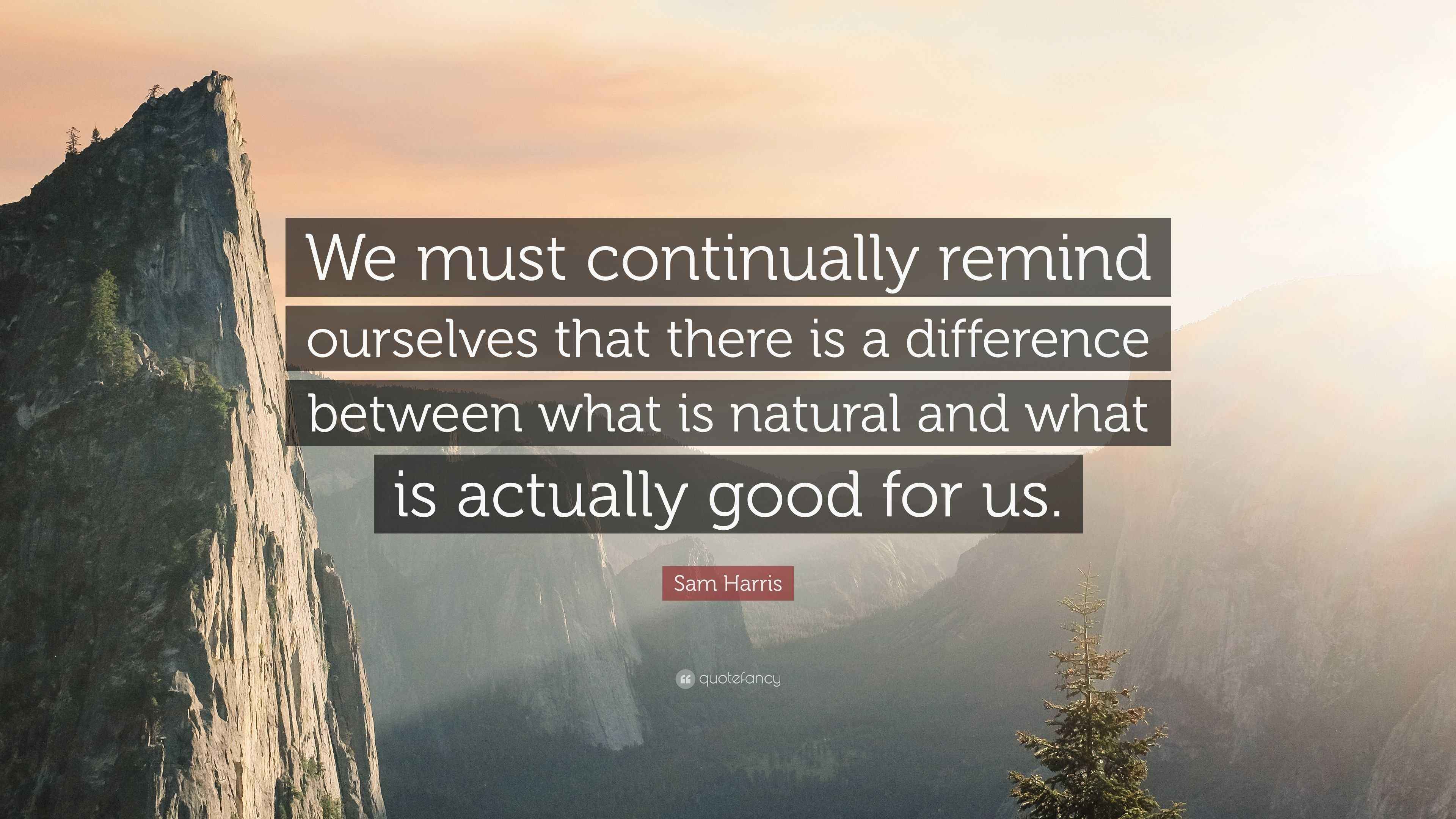 Sam Harris Quote: “We must continually remind ourselves that there is a ...