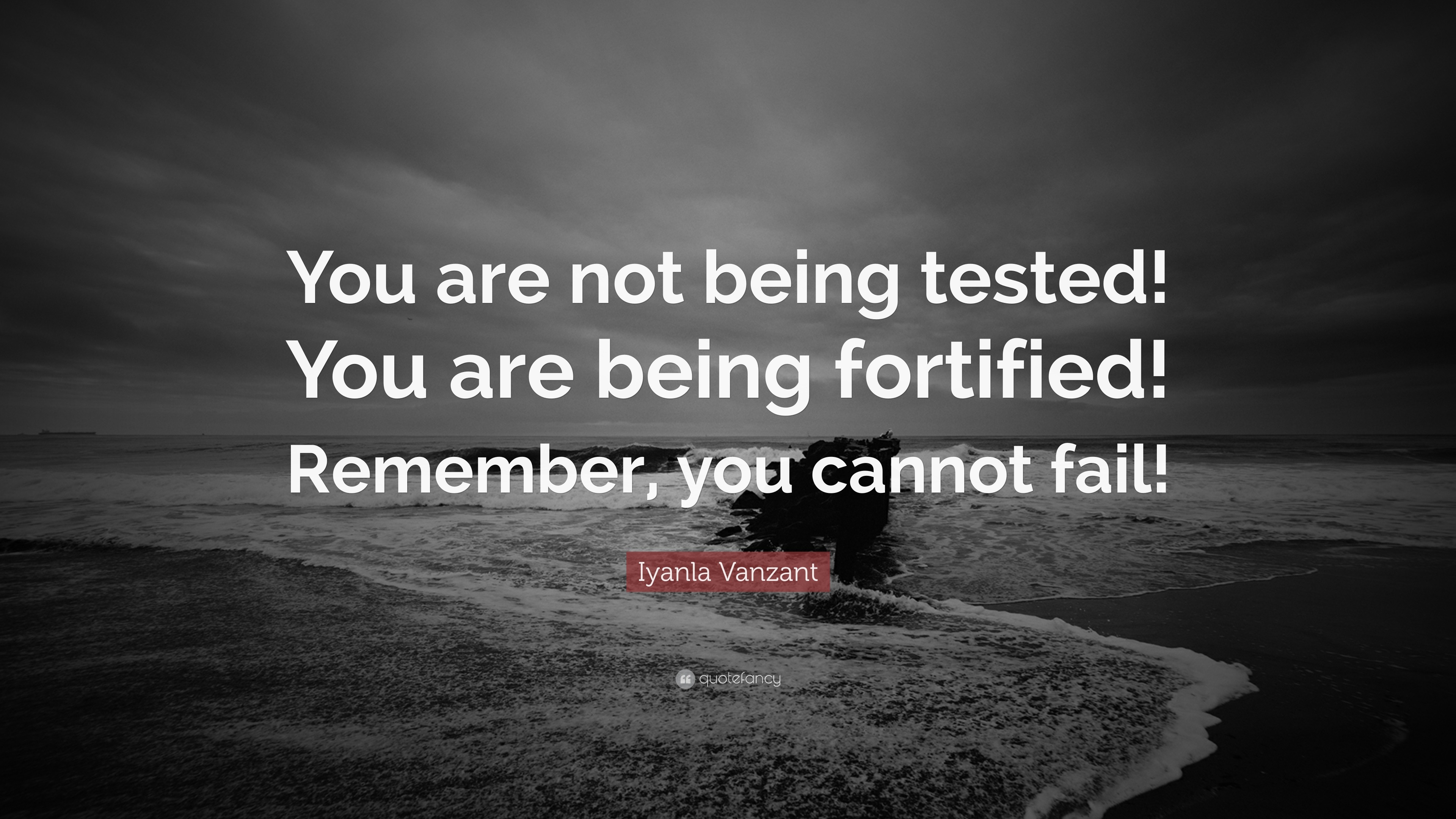 Iyanla Vanzant Quote: “You are not being tested! You are being ...