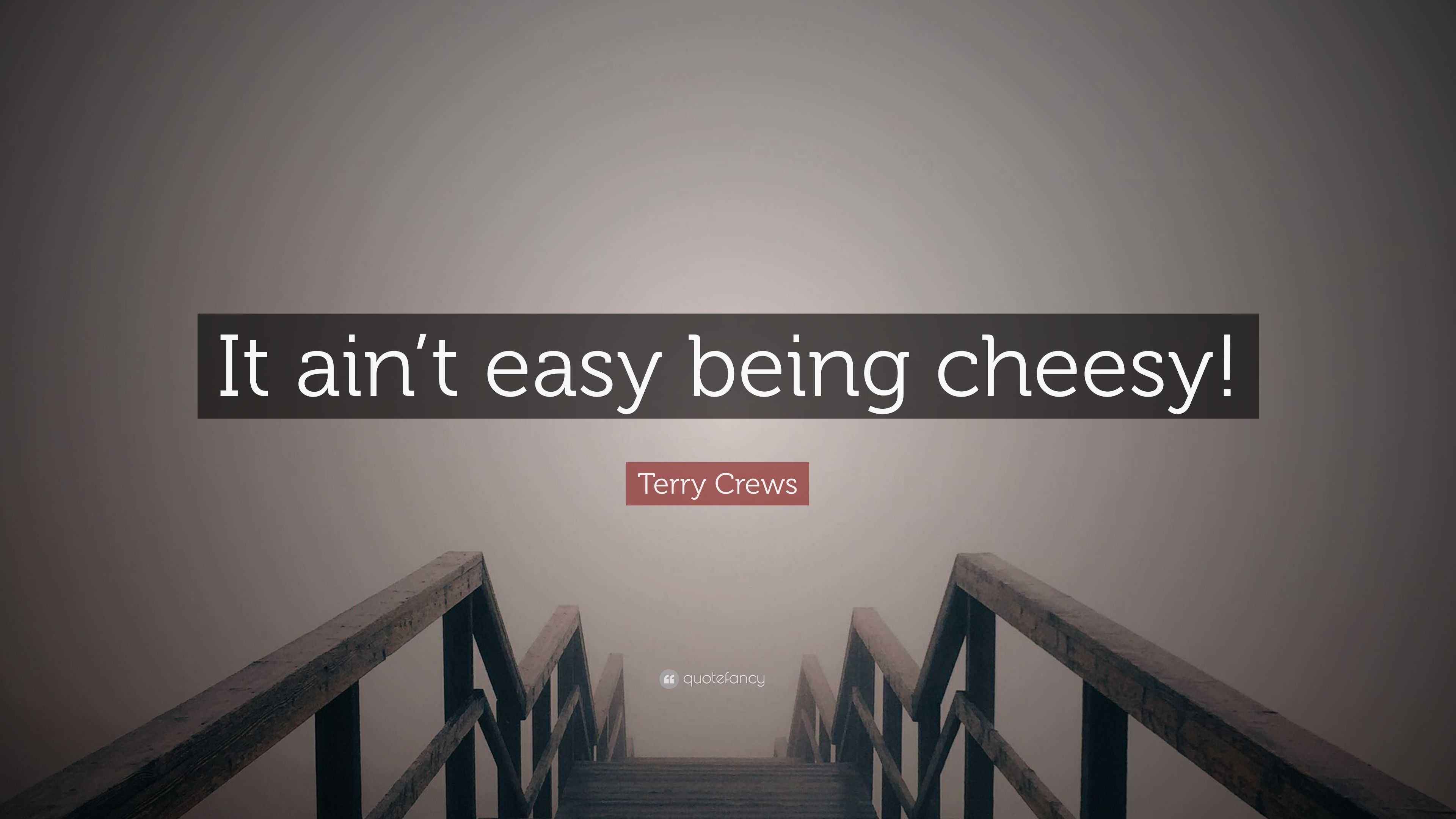 Terry Crews Quote: “It ain’t easy being cheesy!”
