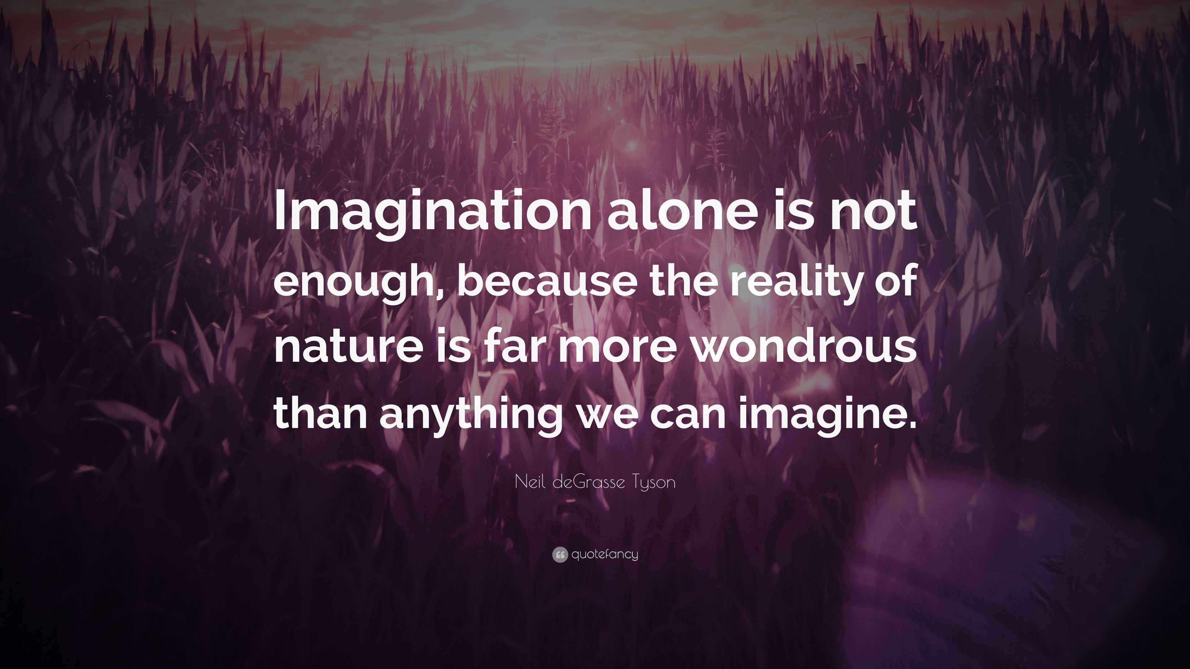 Neil deGrasse Tyson Quote: “Imagination alone is not enough, because ...
