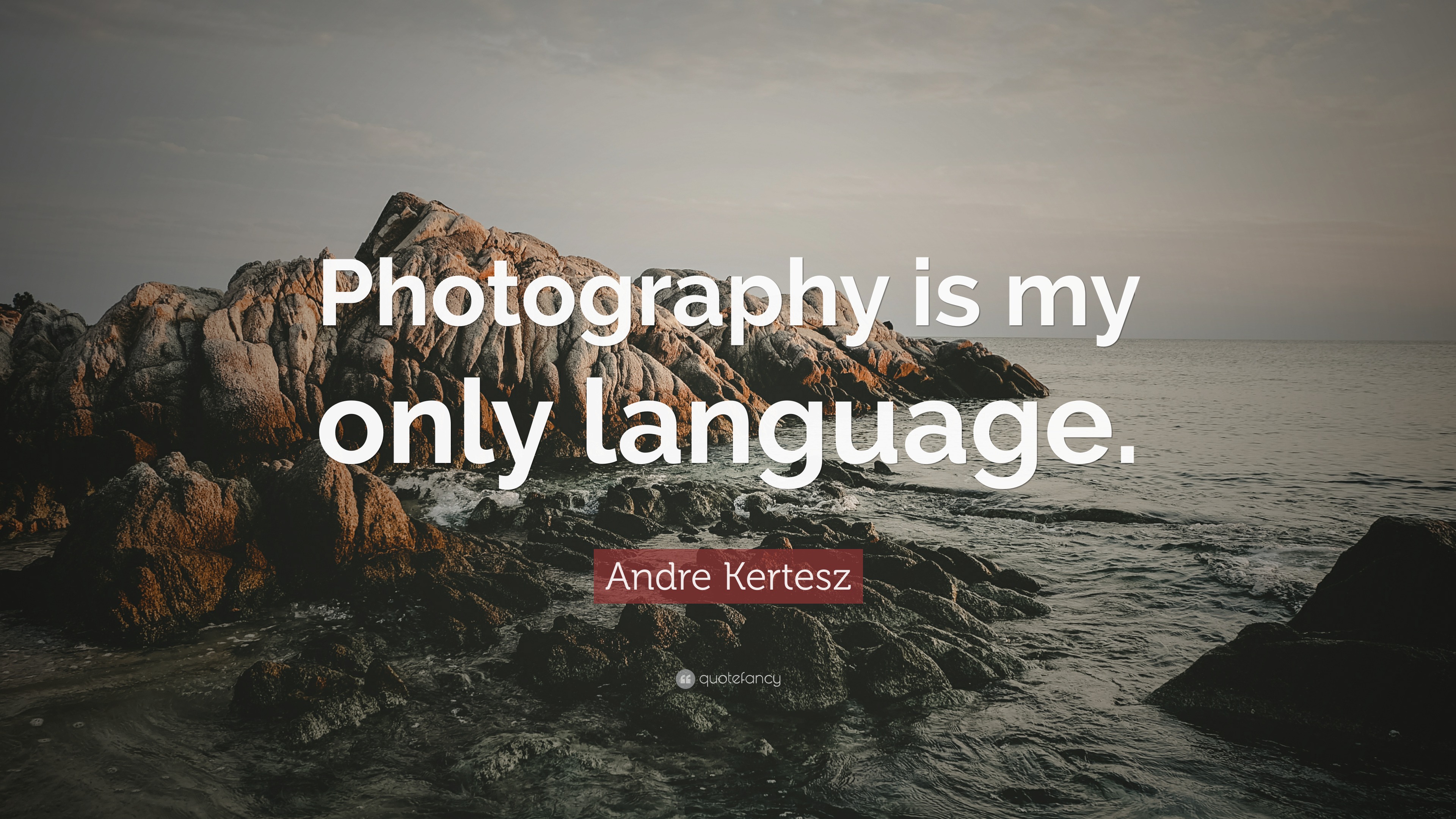 Andre Kertesz Quote: “Photography is my only language.”