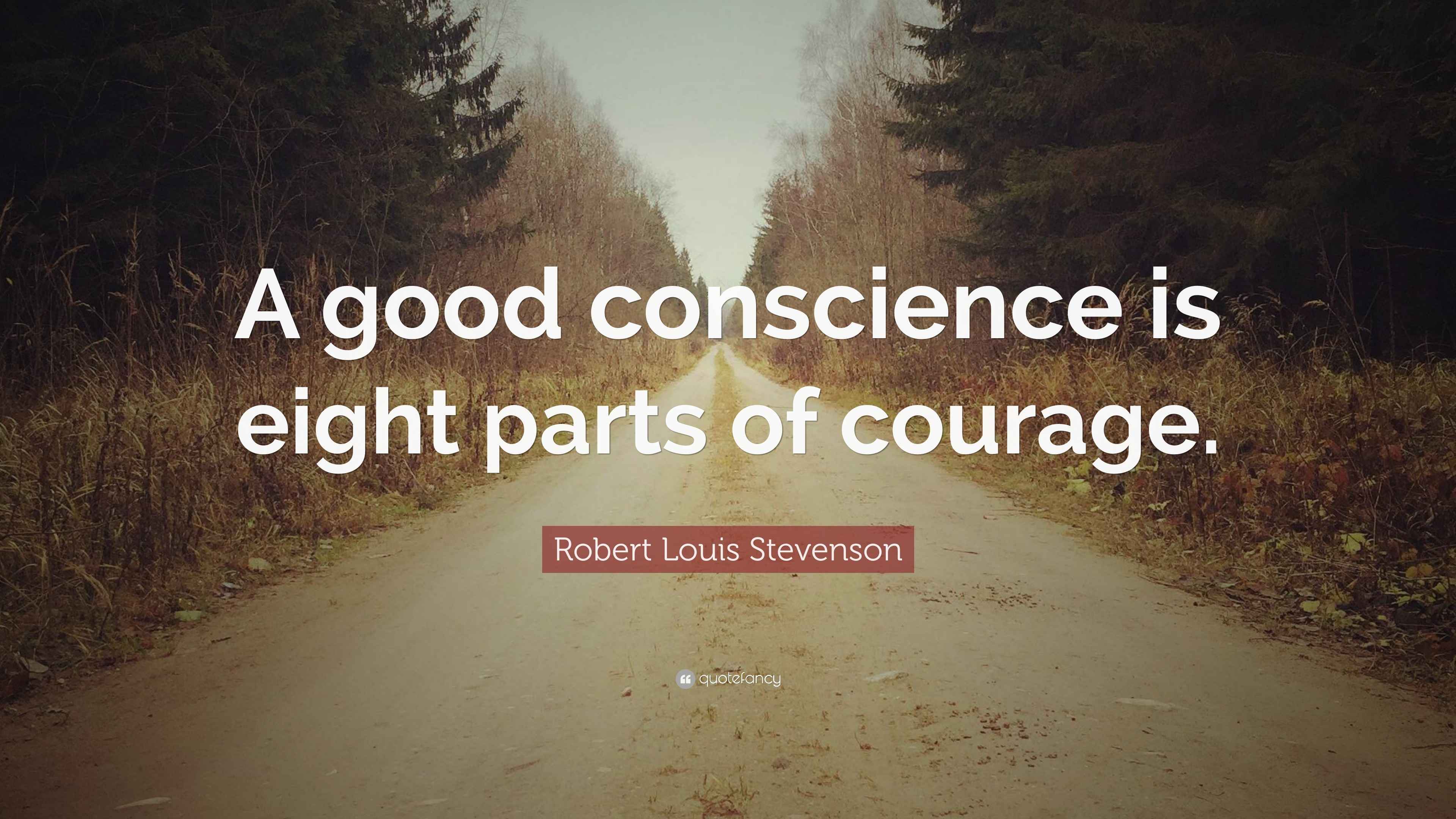 Robert Louis Stevenson Quote: “A good conscience is eight parts of ...