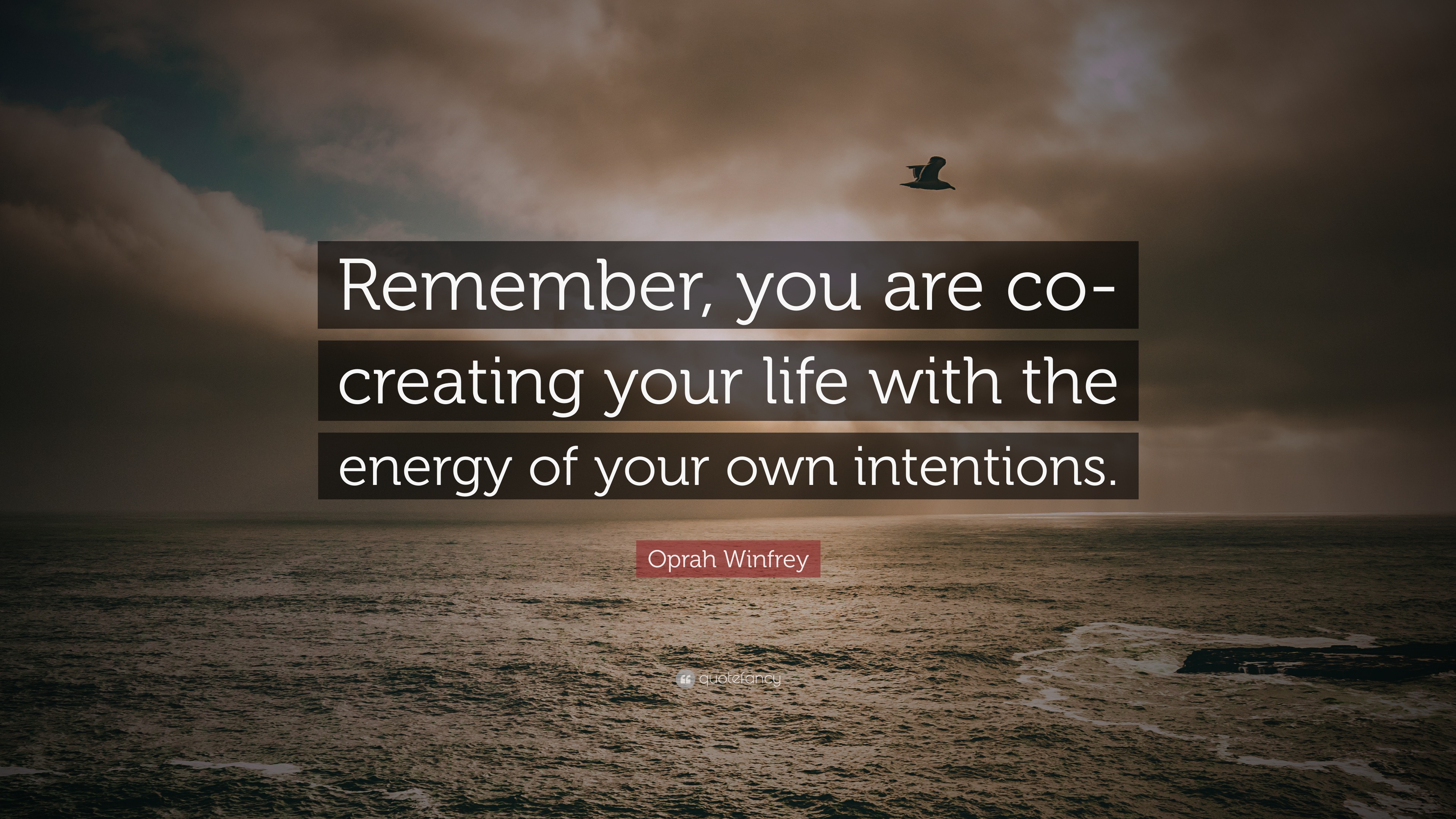 Oprah Winfrey Quote: “Remember, you are co-creating your life with the ...