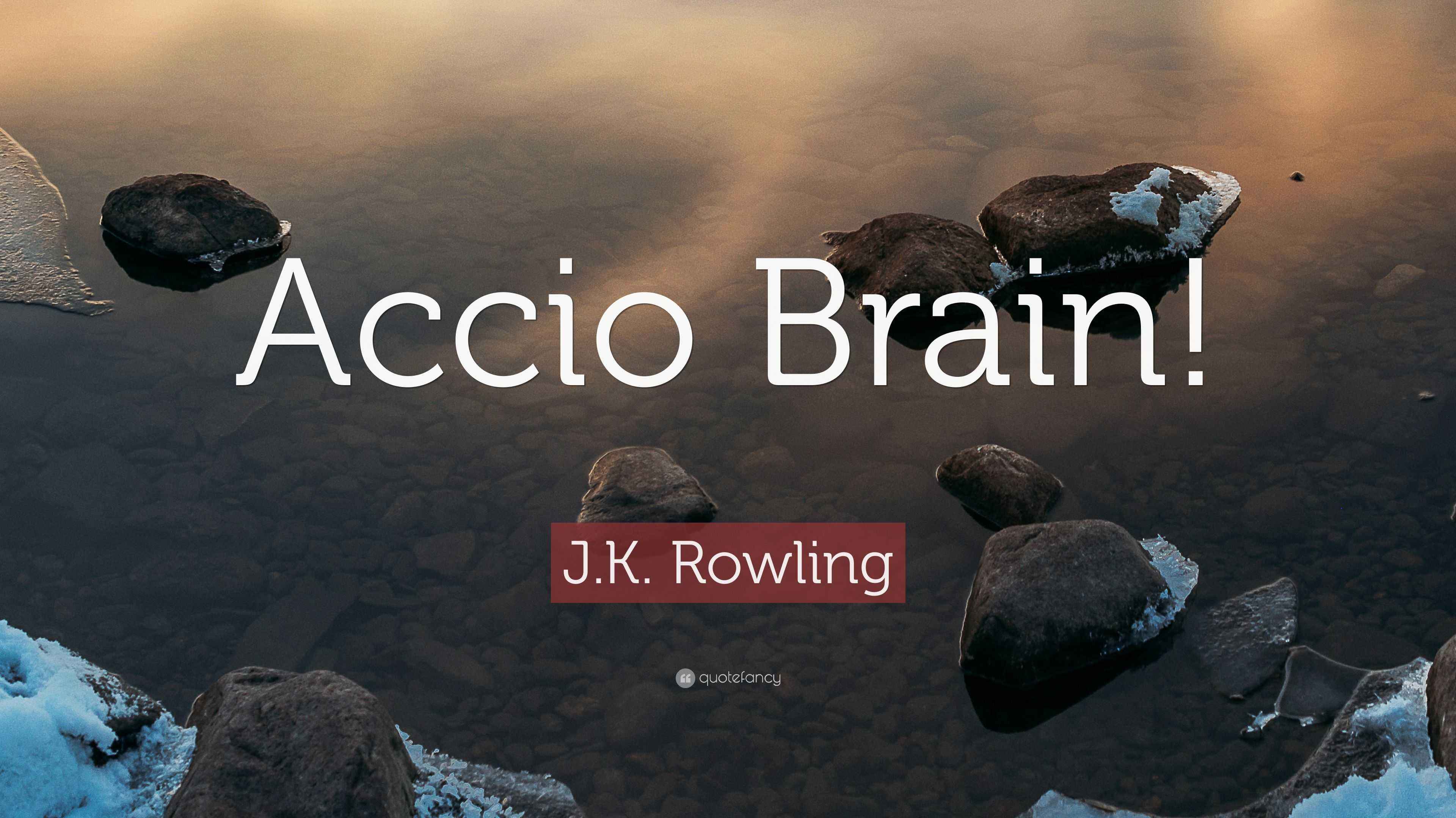 J.K. Rowling Quote: “Accio Brain!”