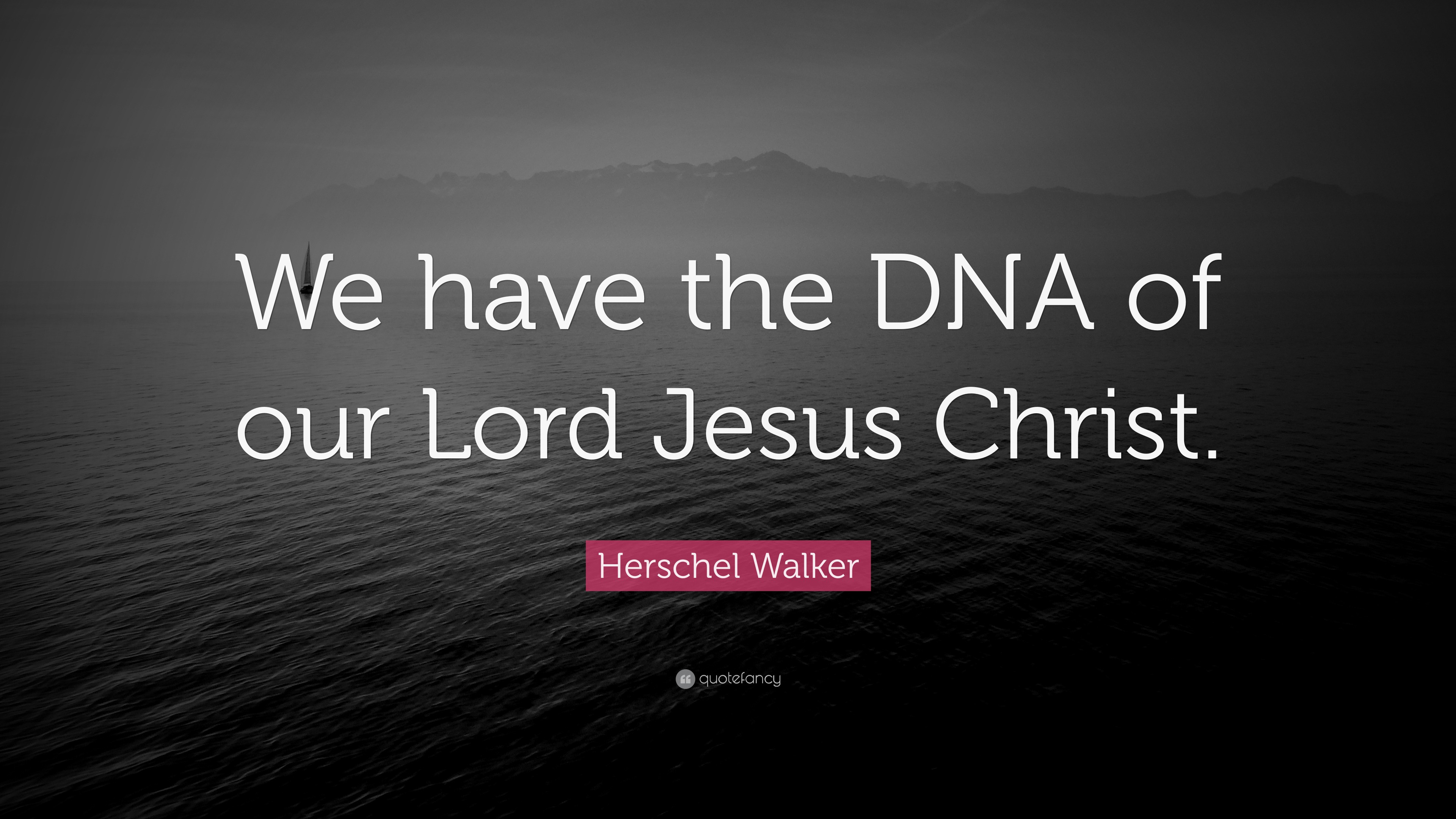 Herschel Walker Quote: “We have the DNA of our Lord Jesus Christ.”