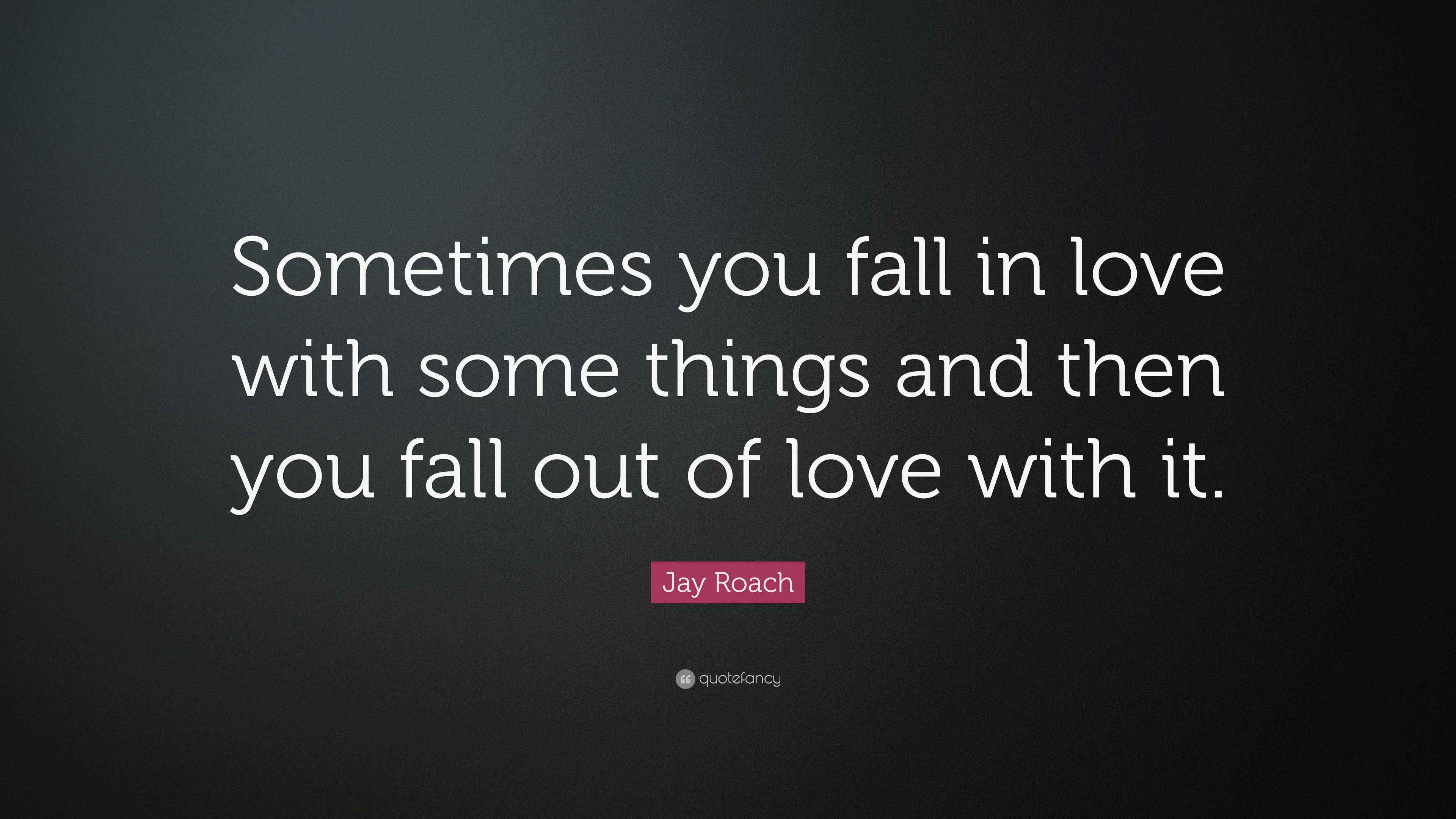 Jay Roach Quote: “Sometimes you fall in love with some things and then ...