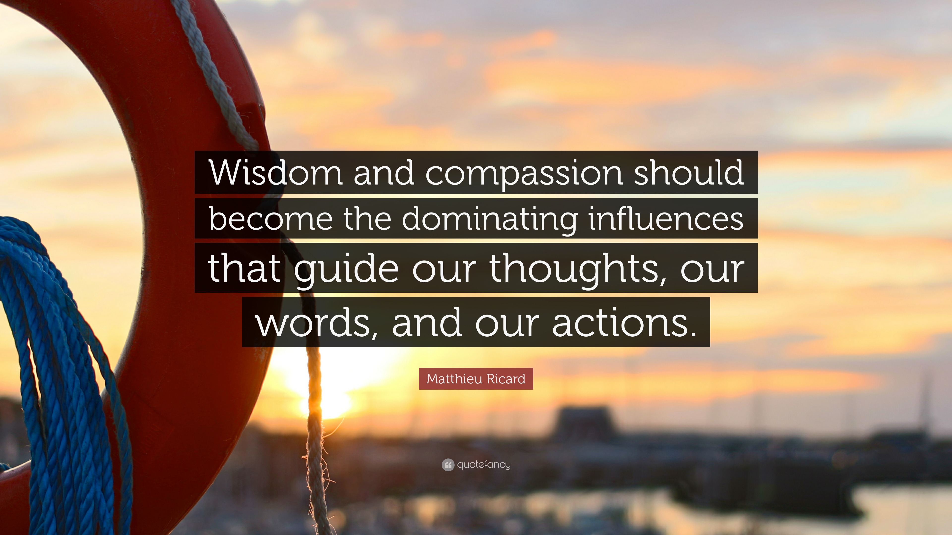 Matthieu Ricard Quote: “Wisdom and compassion should become the ...