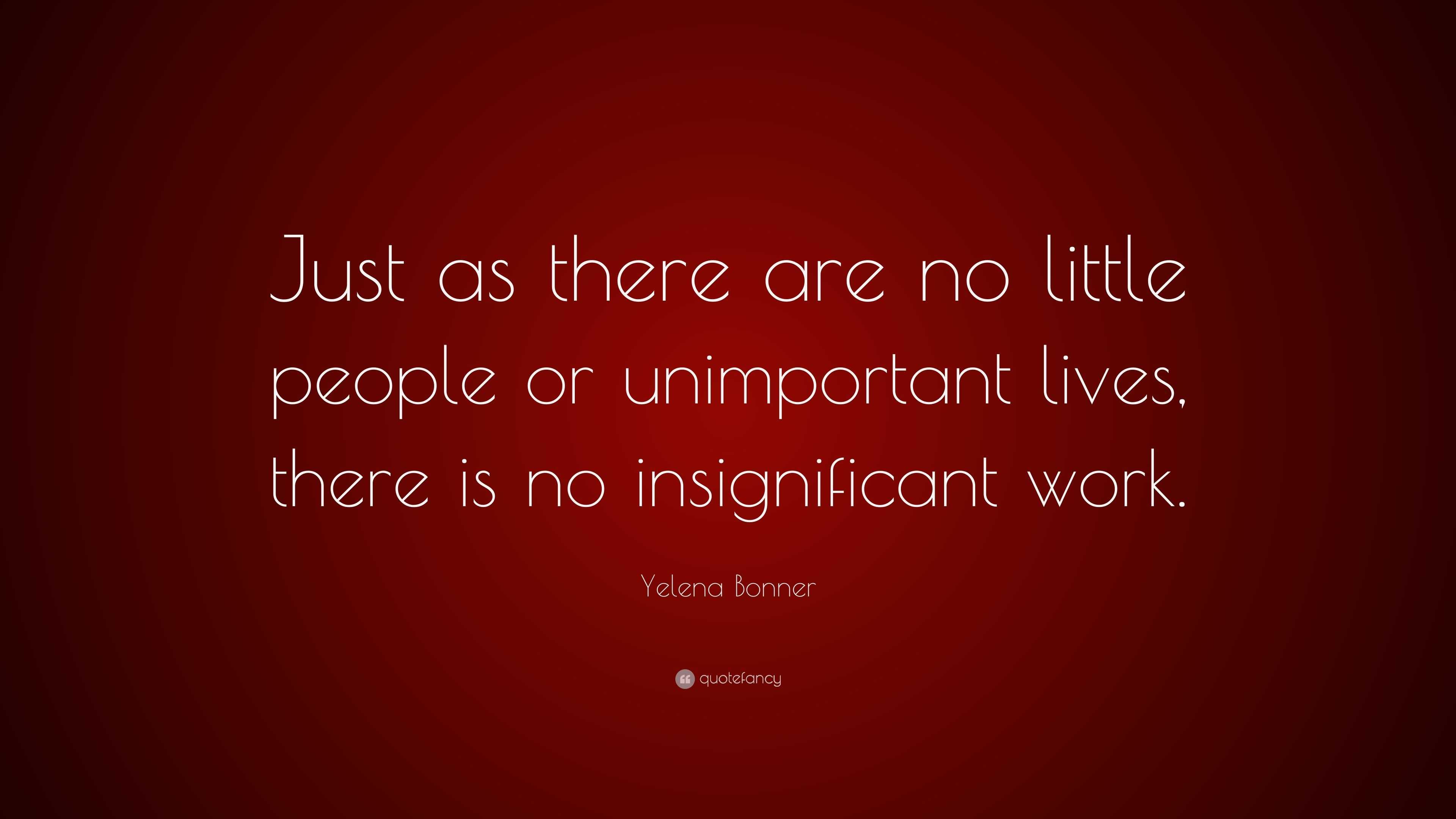 Unimportant People Quotes
