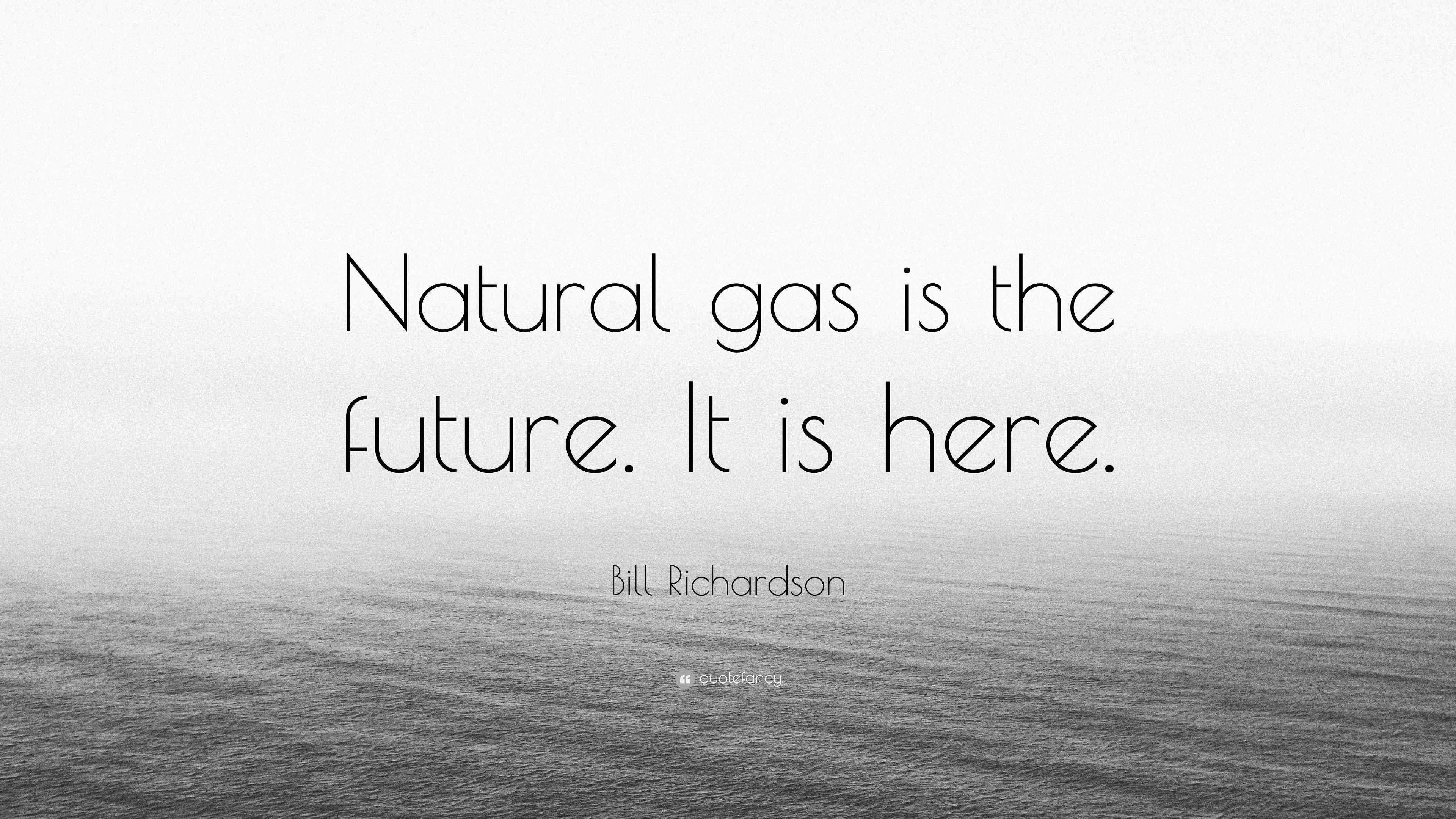 Bill Richardson Quote: “Natural gas is the future. It is here.”