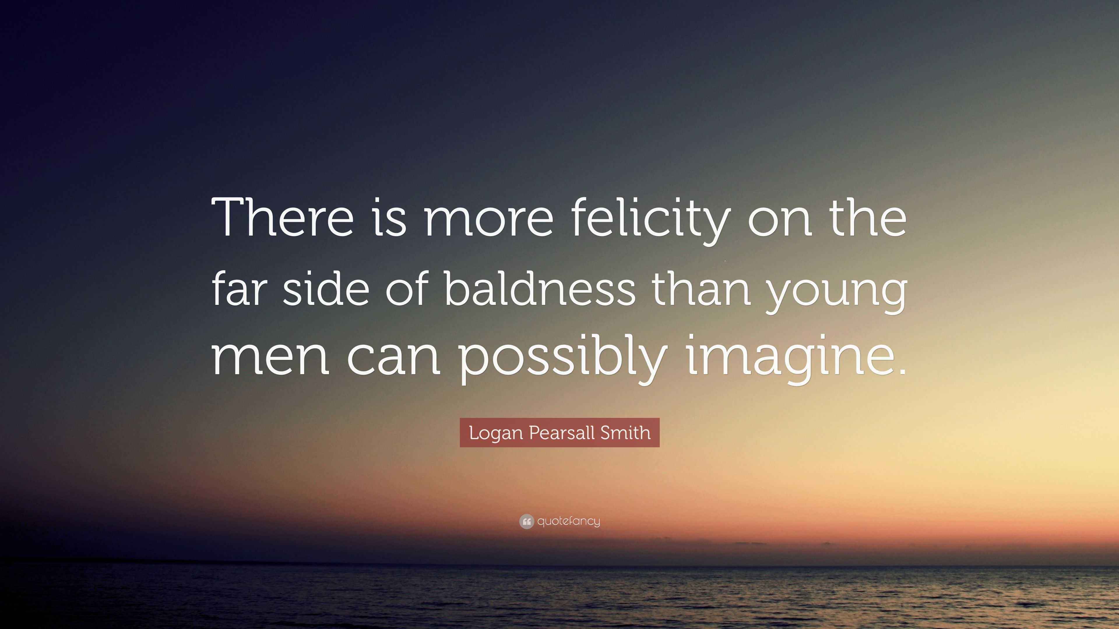 Logan Pearsall Smith Quote: “There is more felicity on the far side of ...