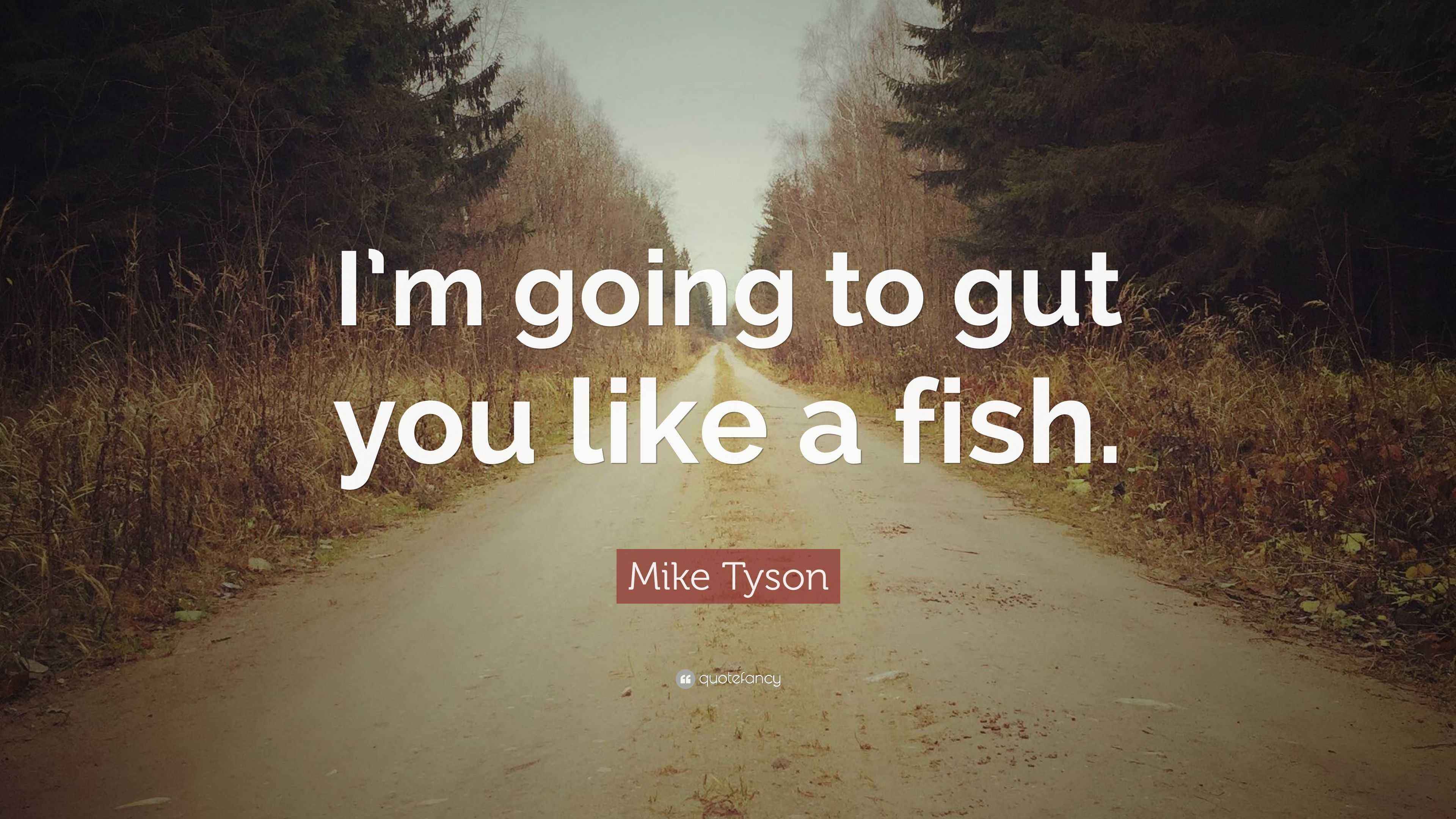 Mike Tyson Quote: “I’m going to gut you like a fish.”