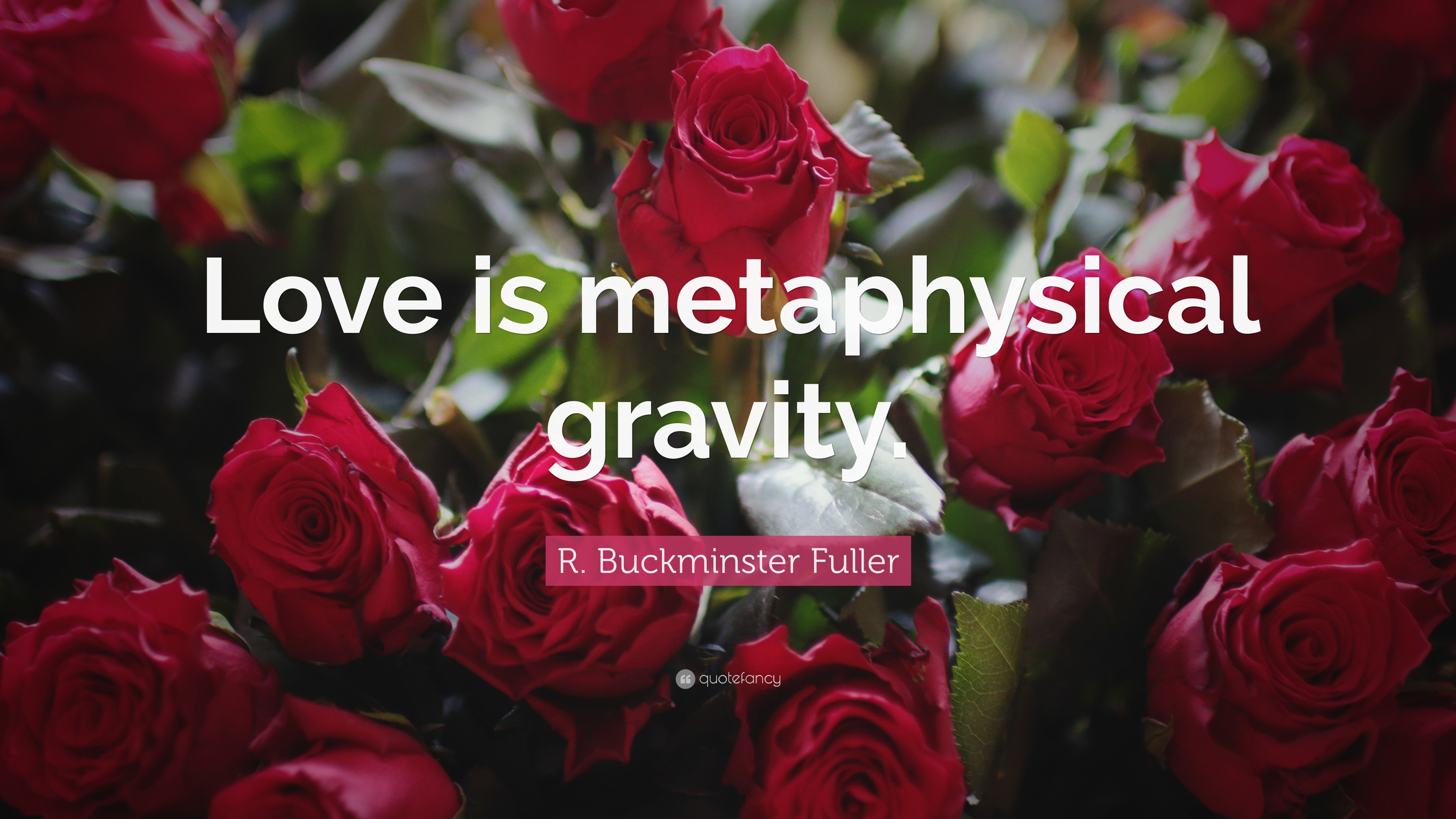 R. Buckminster Fuller Quote: “Love is metaphysical gravity.”