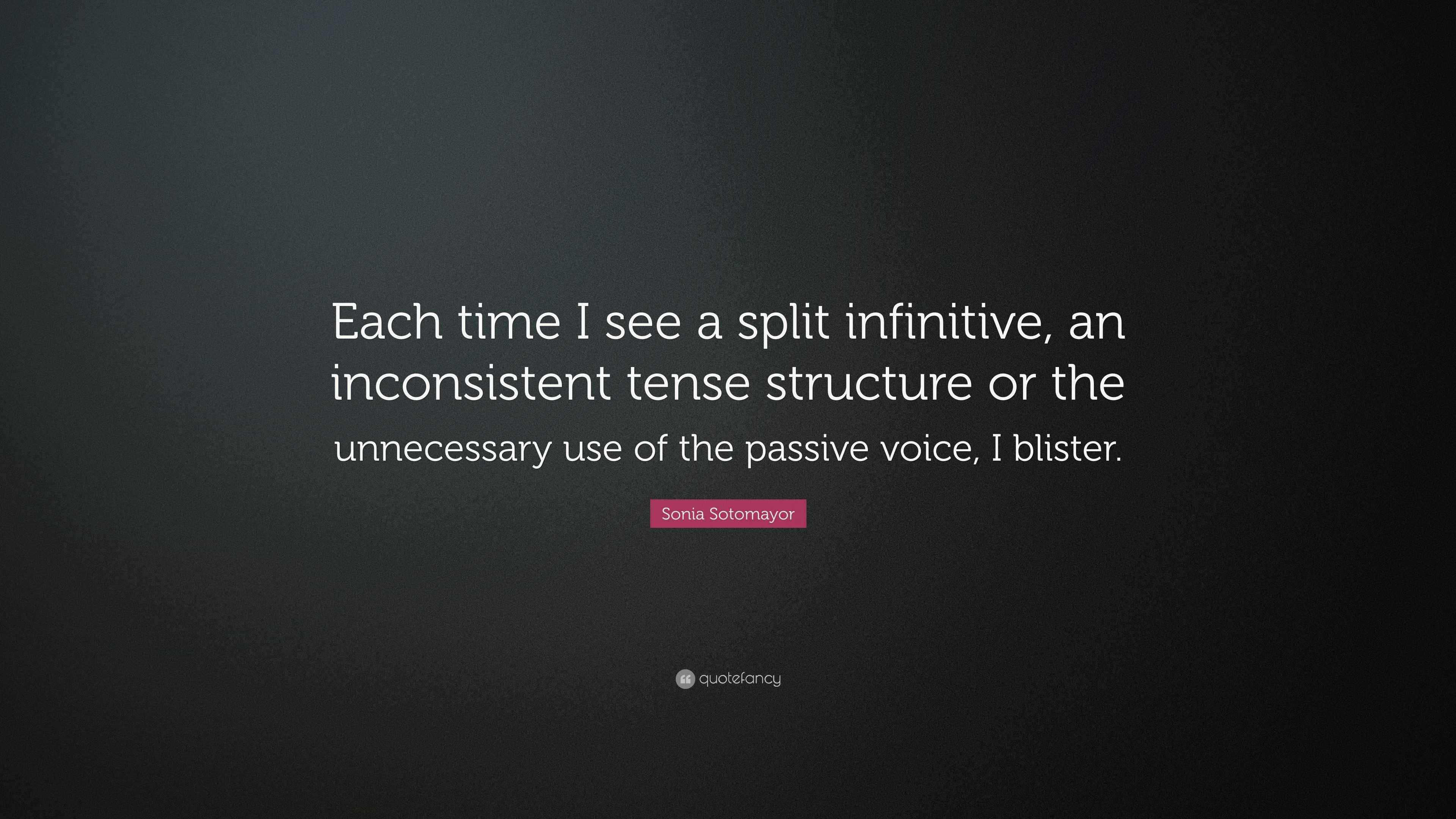 Split Infinitive Quotes