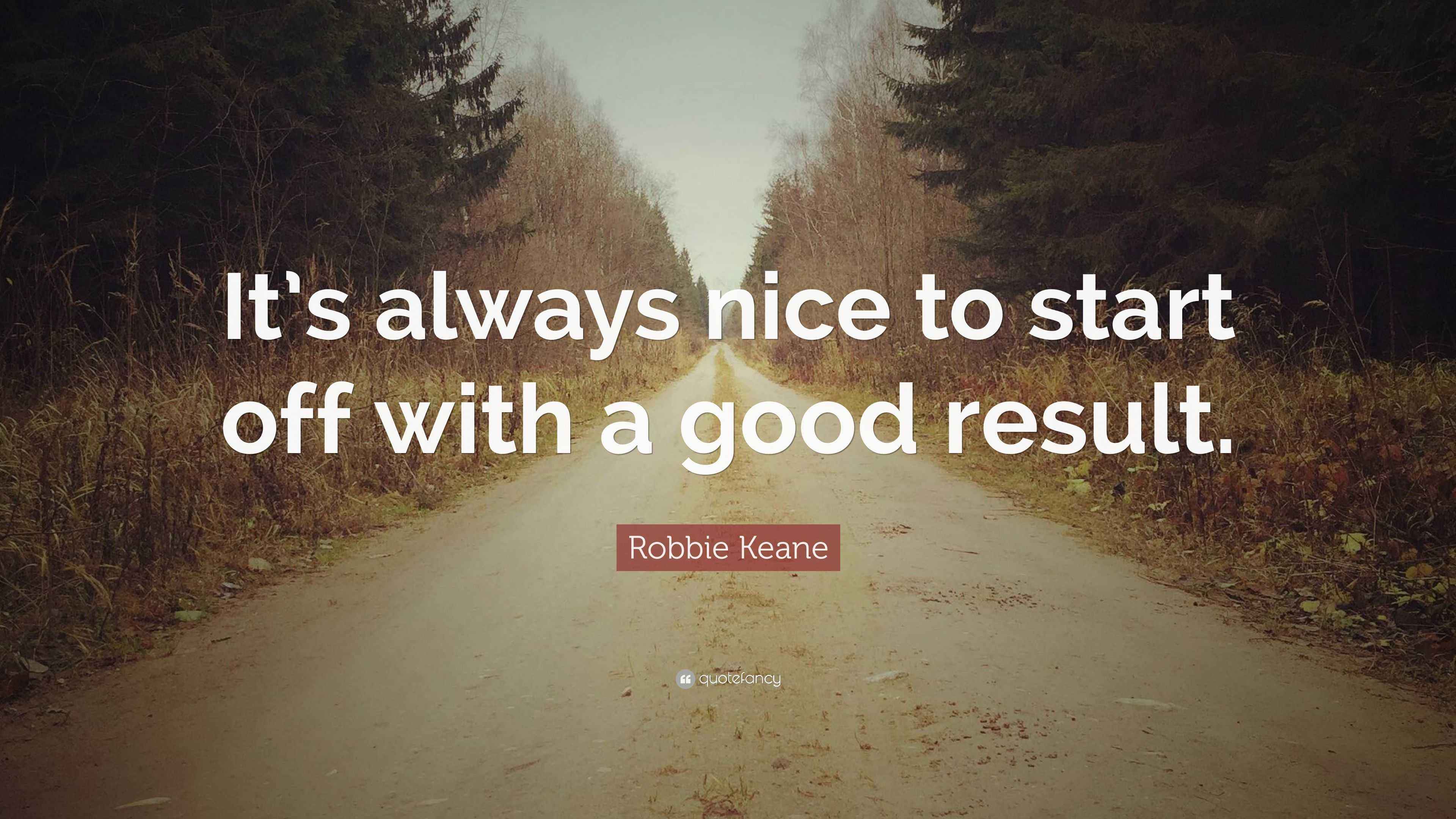 Robbie Keane Quote: “It’s always nice to start off with a good result.”