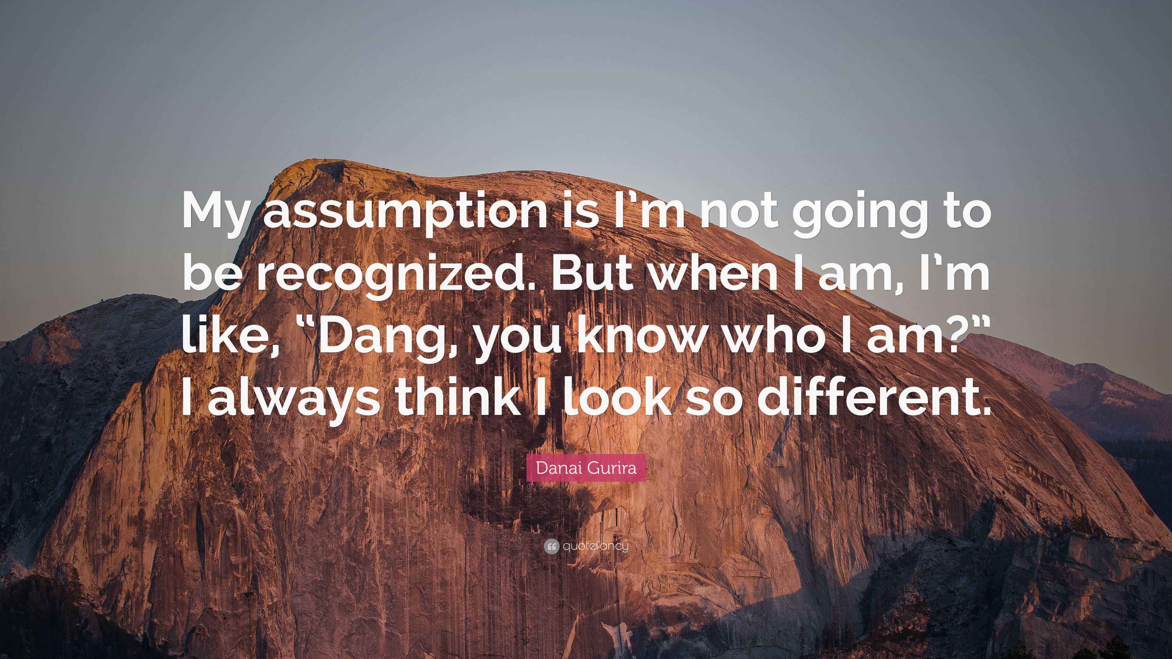 Danai Gurira Quote: “My assumption is I’m not going to be recognized ...