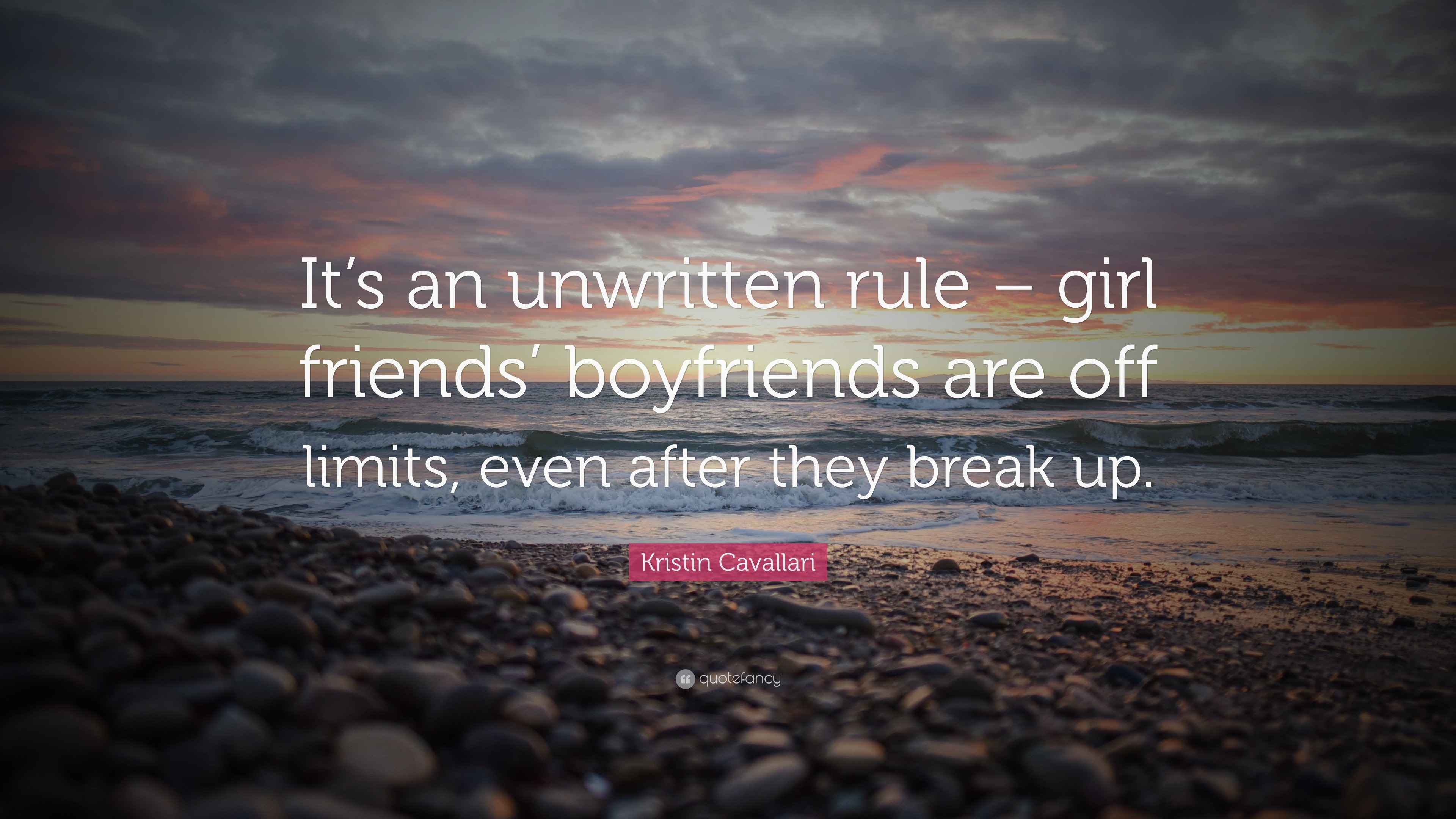 Kristin Cavallari Quote: “It’s an unwritten rule – girl friends ...