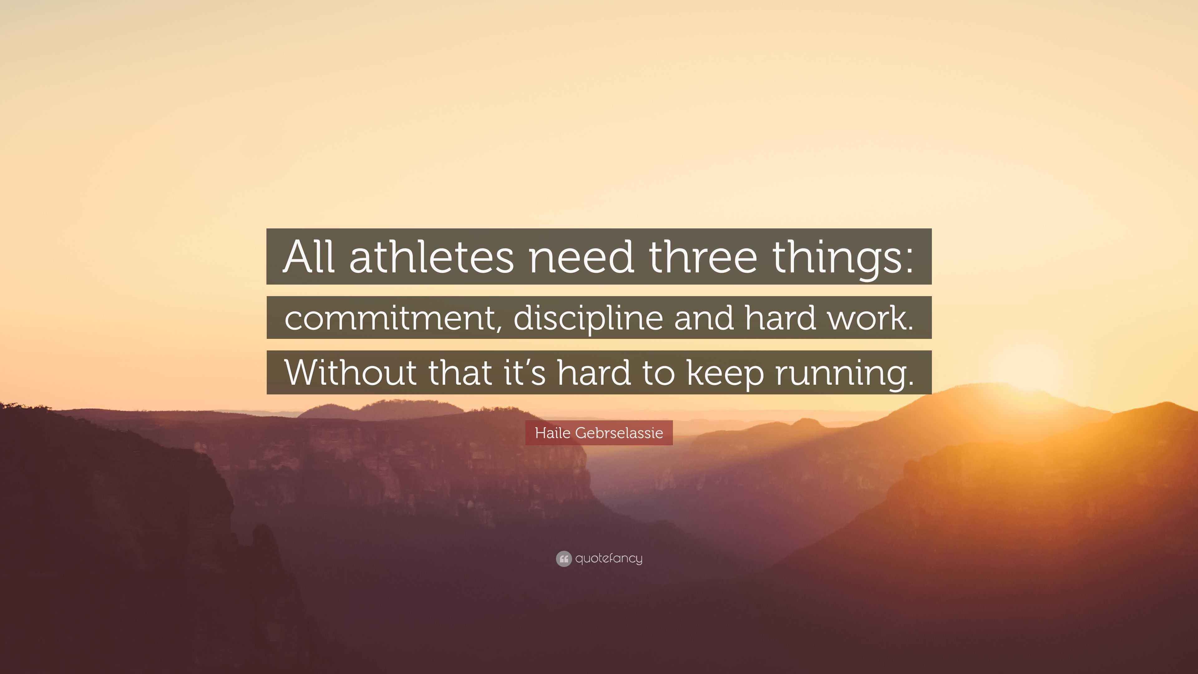 Athlete Commitment Quotes