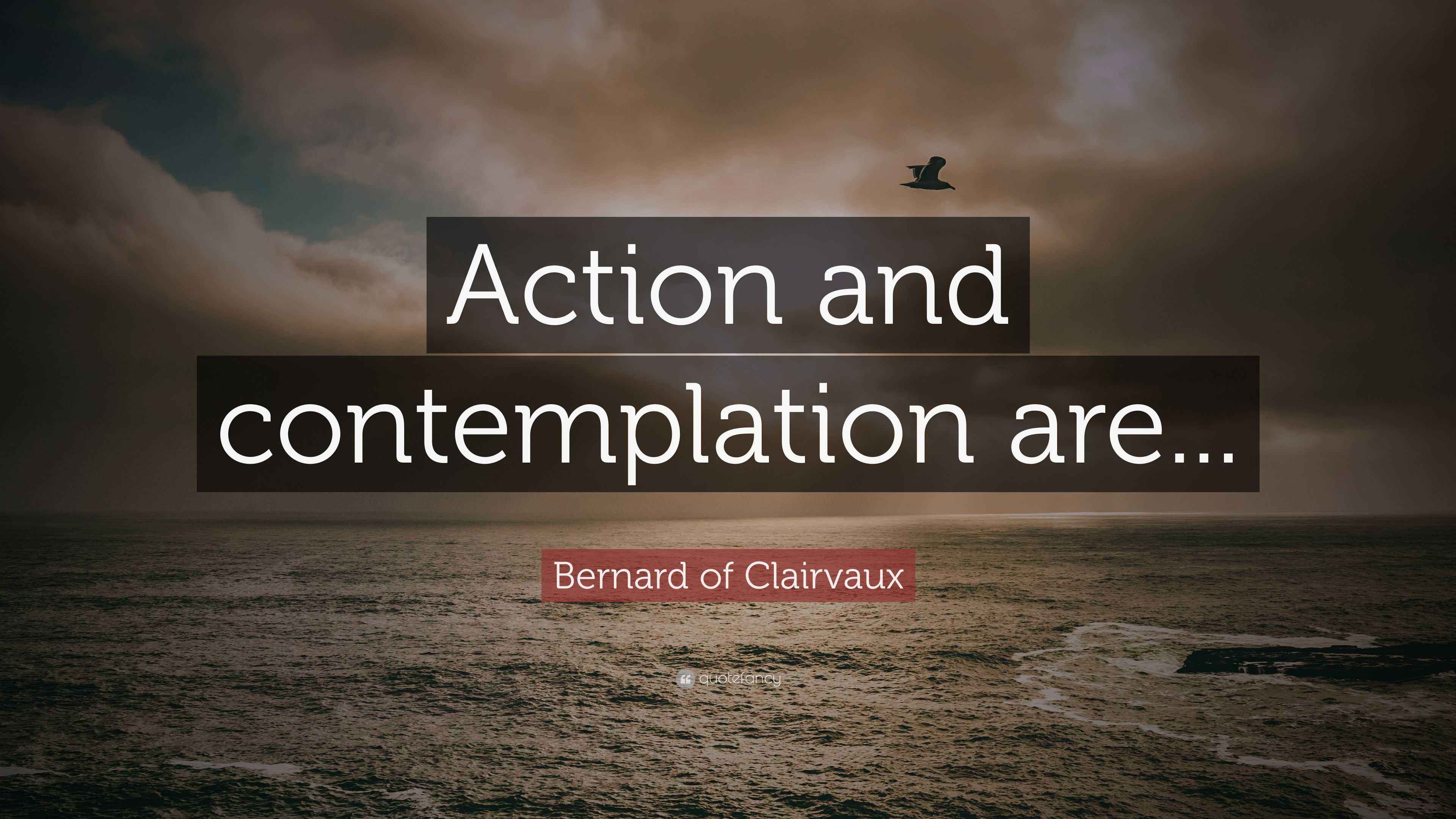 Bernard of Clairvaux Quote: “Action and contemplation are...”
