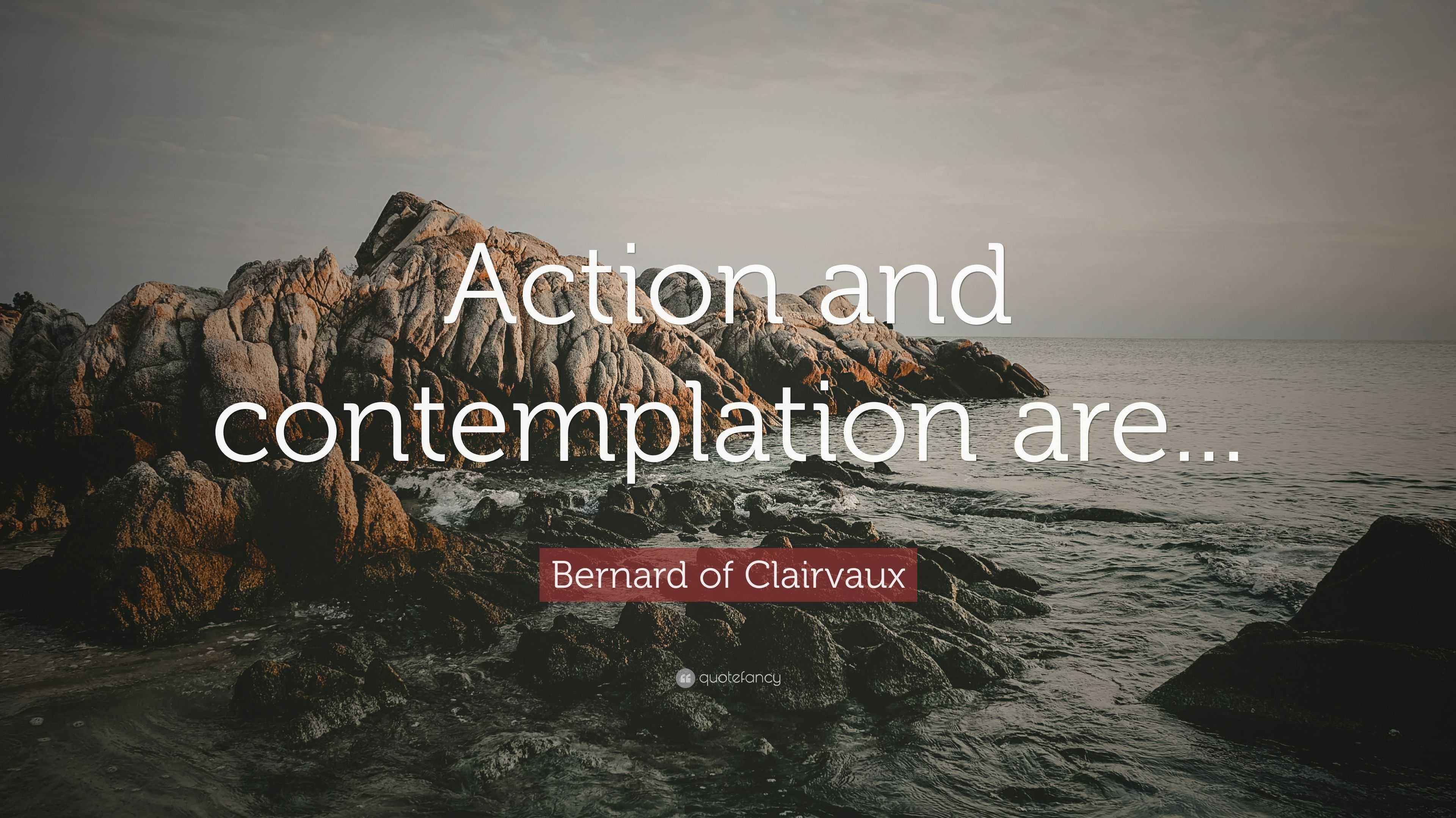 Bernard of Clairvaux Quote: “Action and contemplation are...”