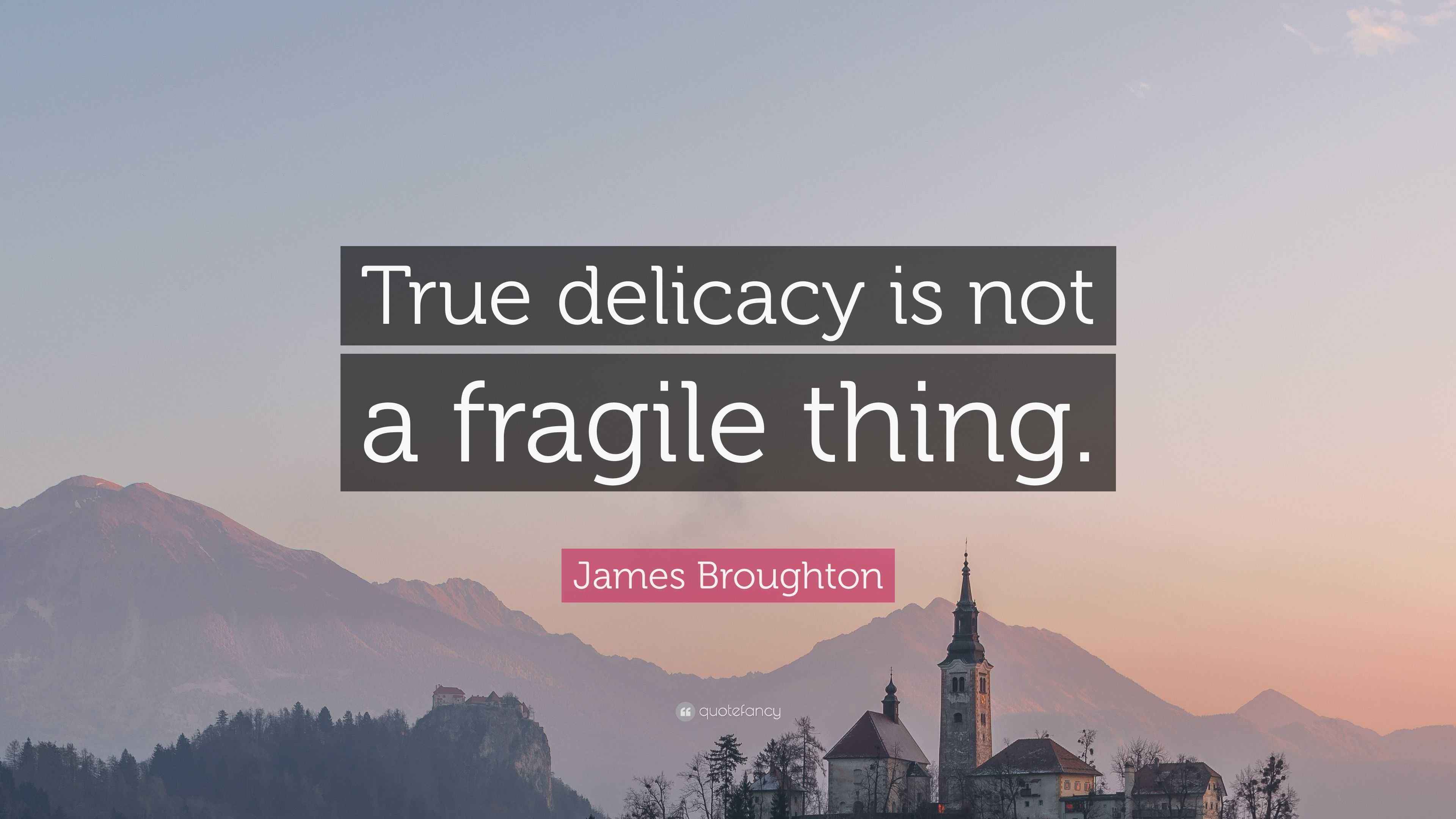 James Broughton Quote: “True delicacy is not a fragile thing.”