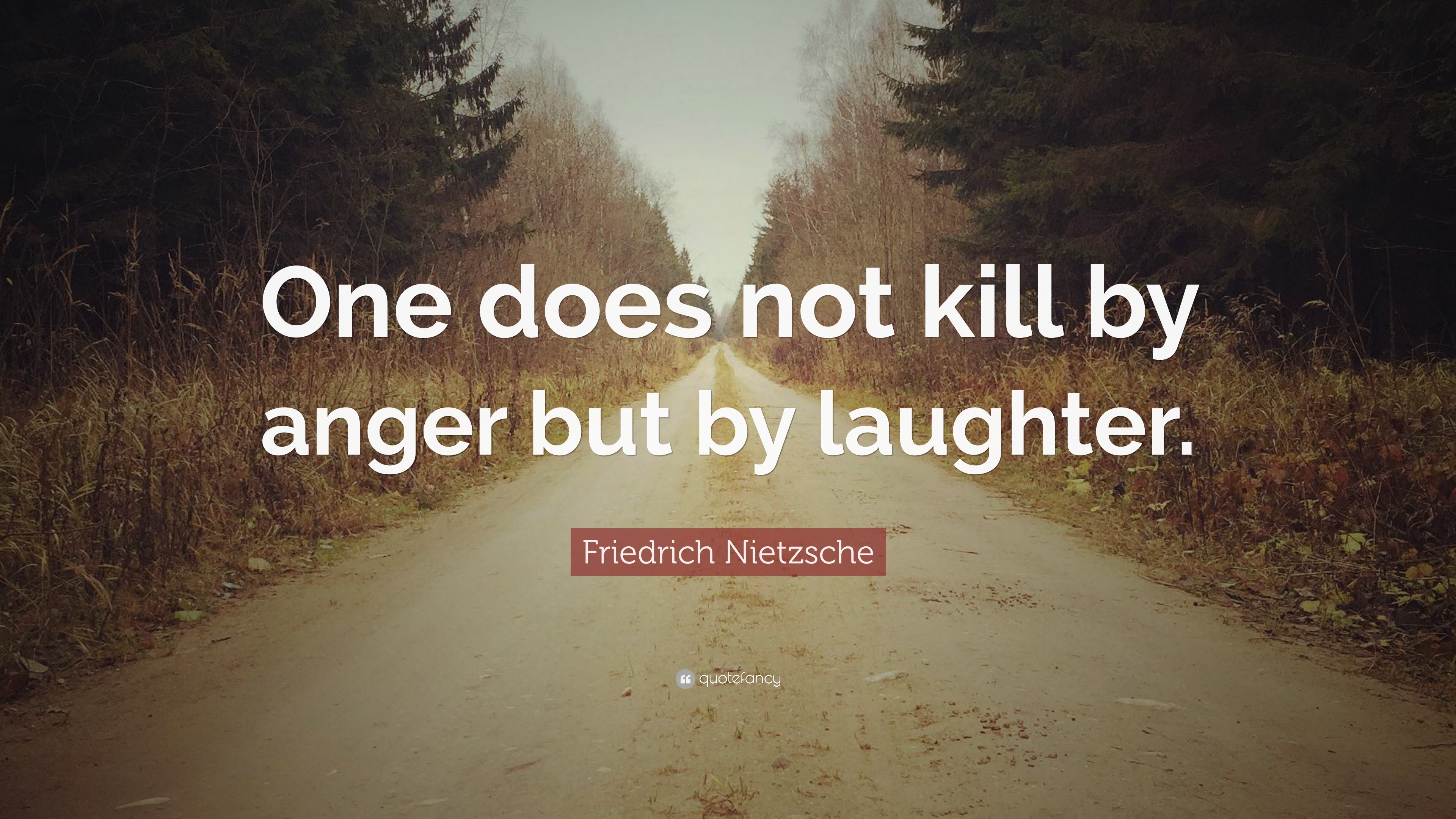 Friedrich Nietzsche Quote: “One does not kill by anger but by laughter.”