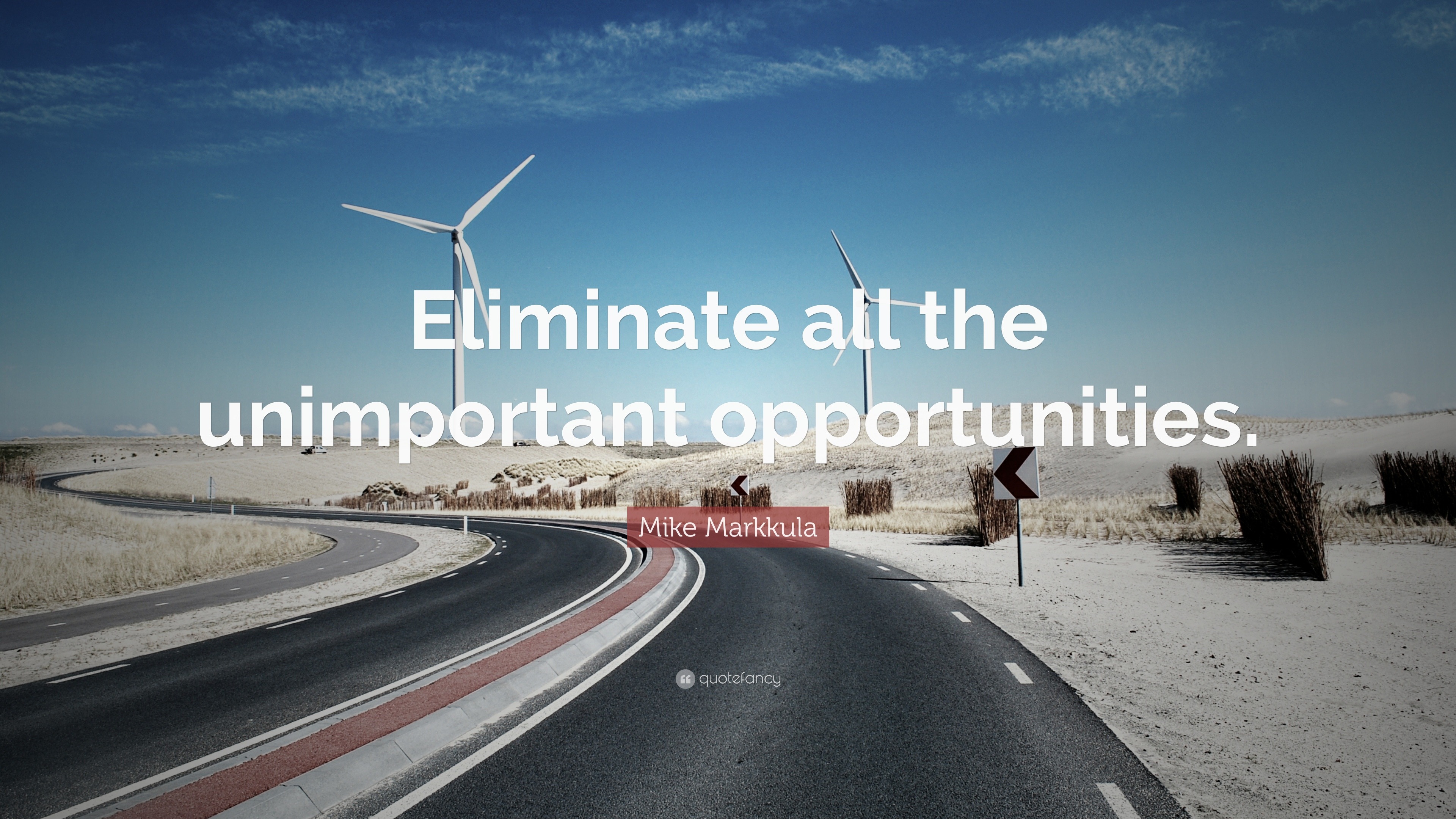 Mike Markkula Quote: “Eliminate all the unimportant opportunities.”