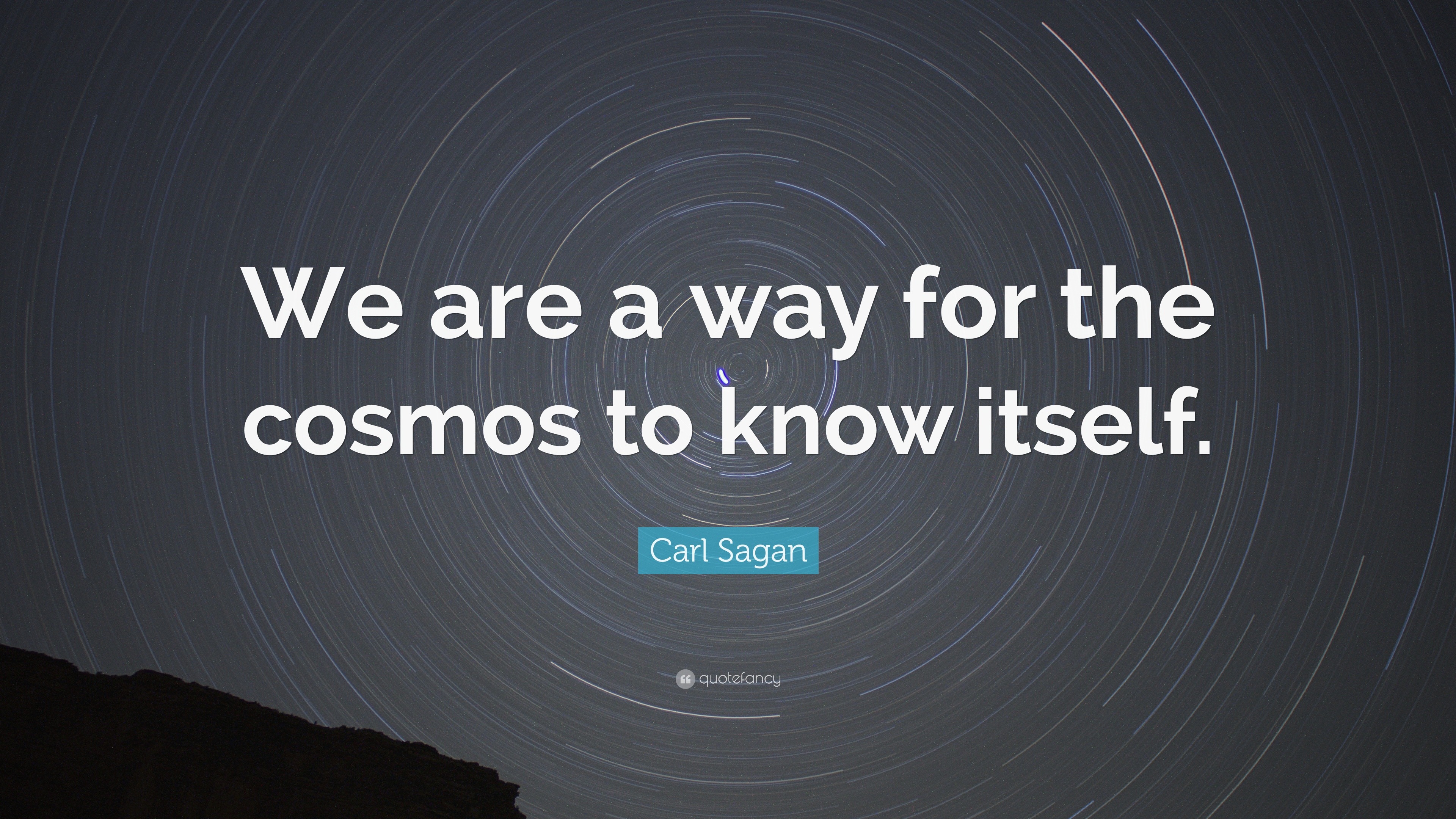 Carl Sagan Quote: “We are a way for the cosmos to know itself.”