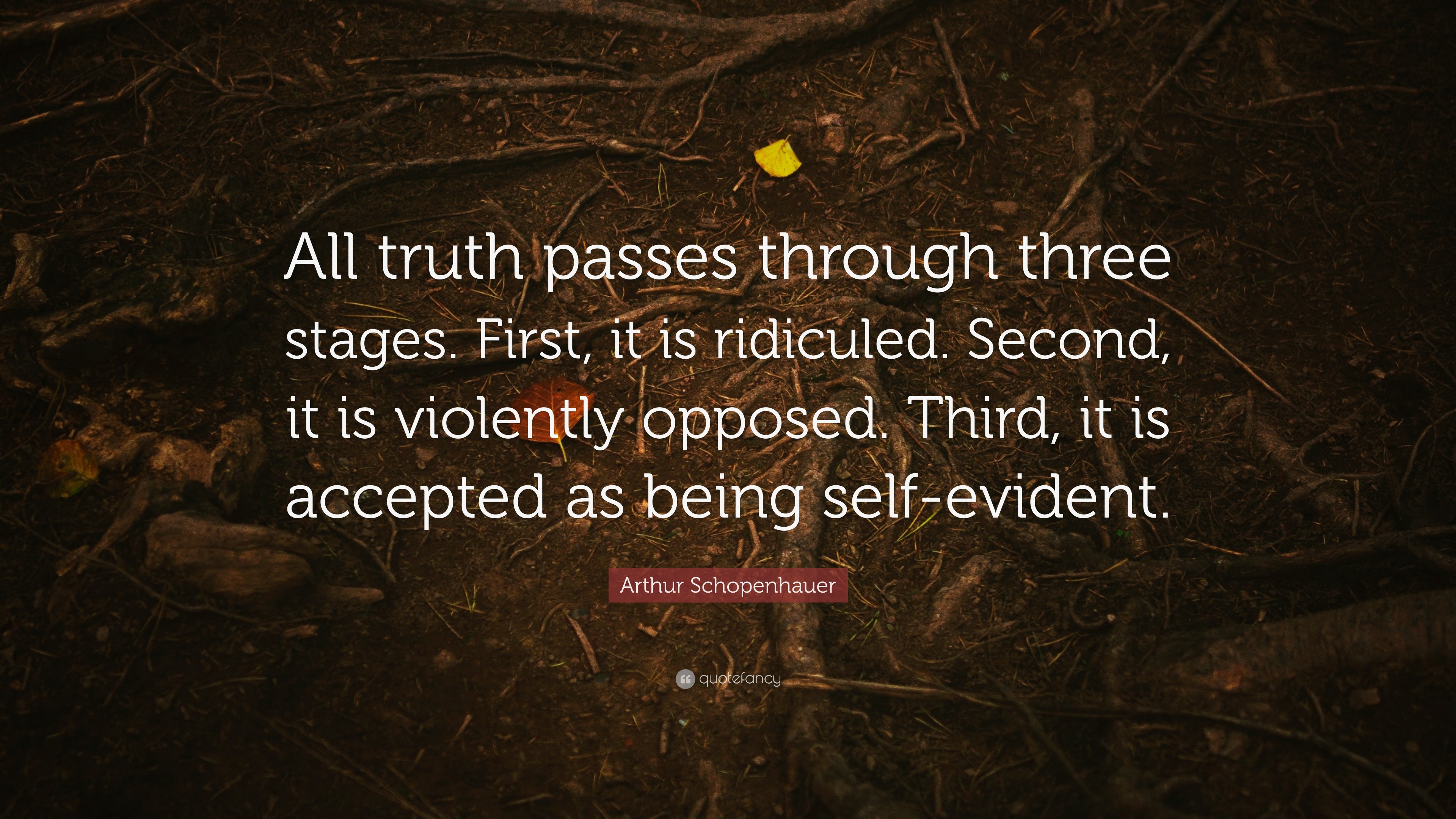 Arthur Schopenhauer Quote: “All truth passes through three stages ...