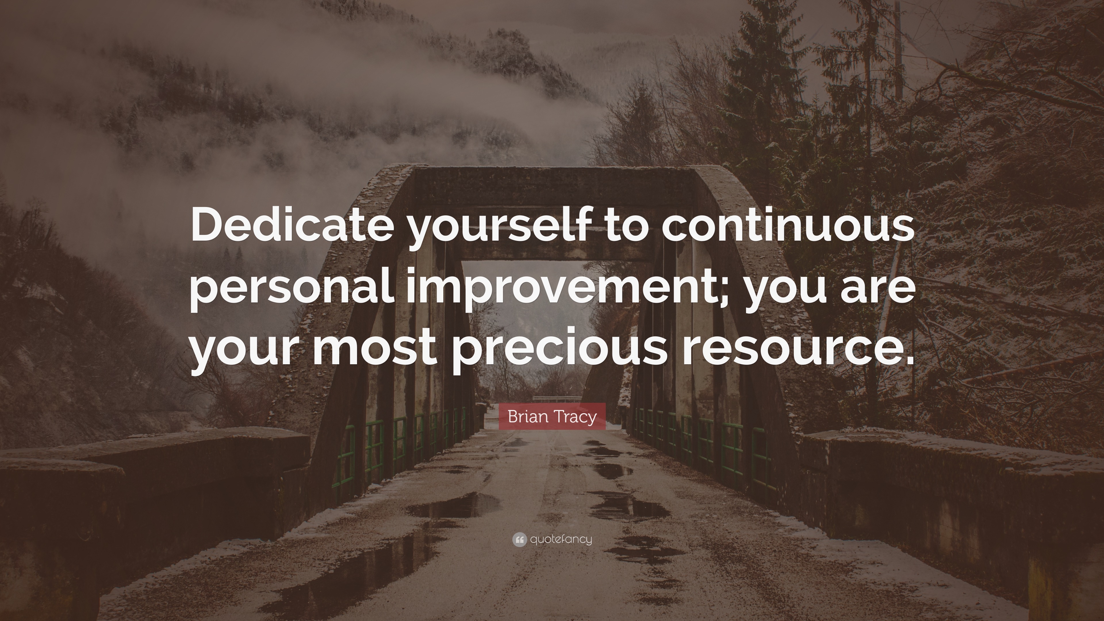 Brian Tracy Quote: “Dedicate yourself to continuous personal ...