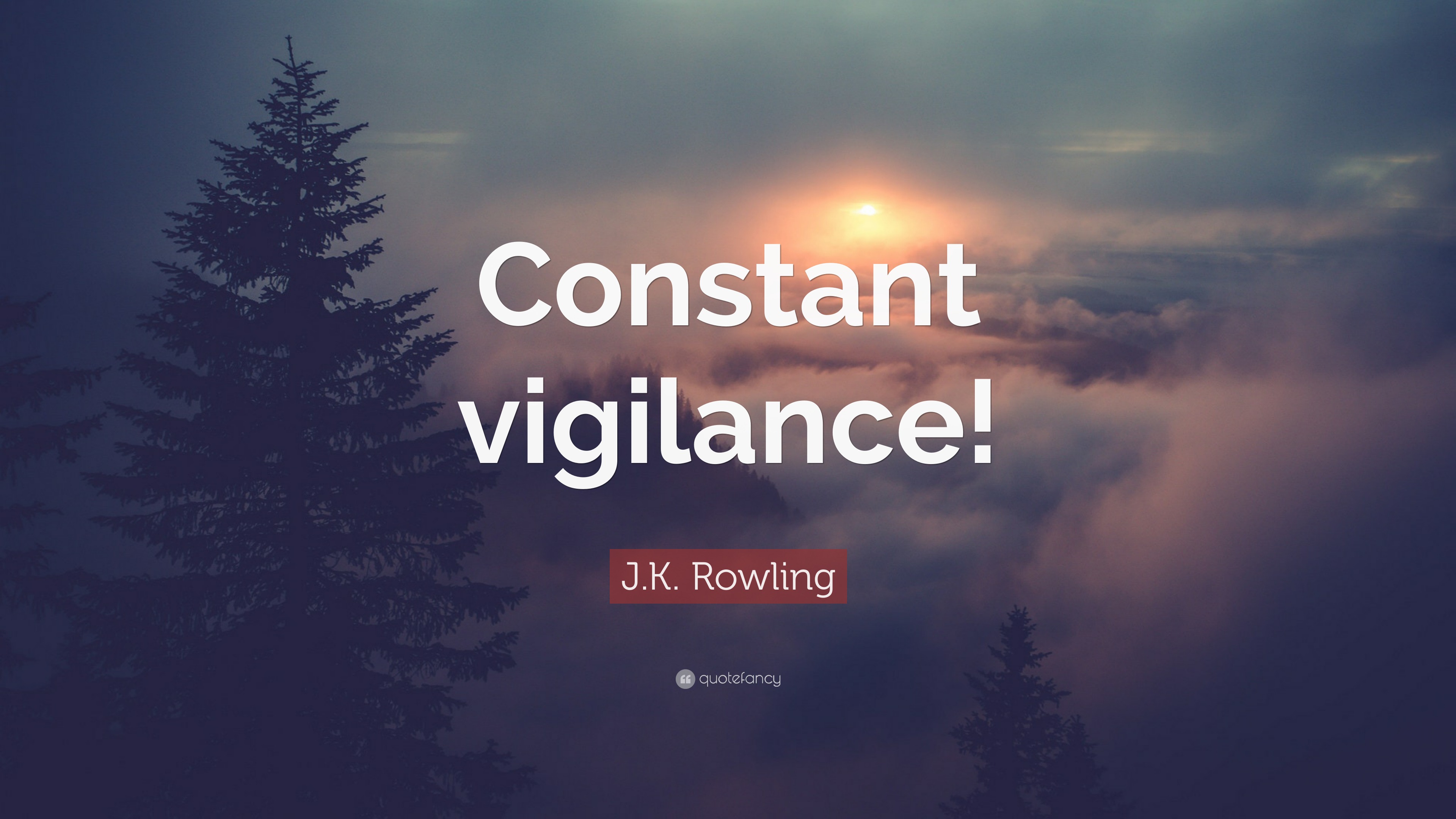 J.K. Rowling Quote: “Constant vigilance!”