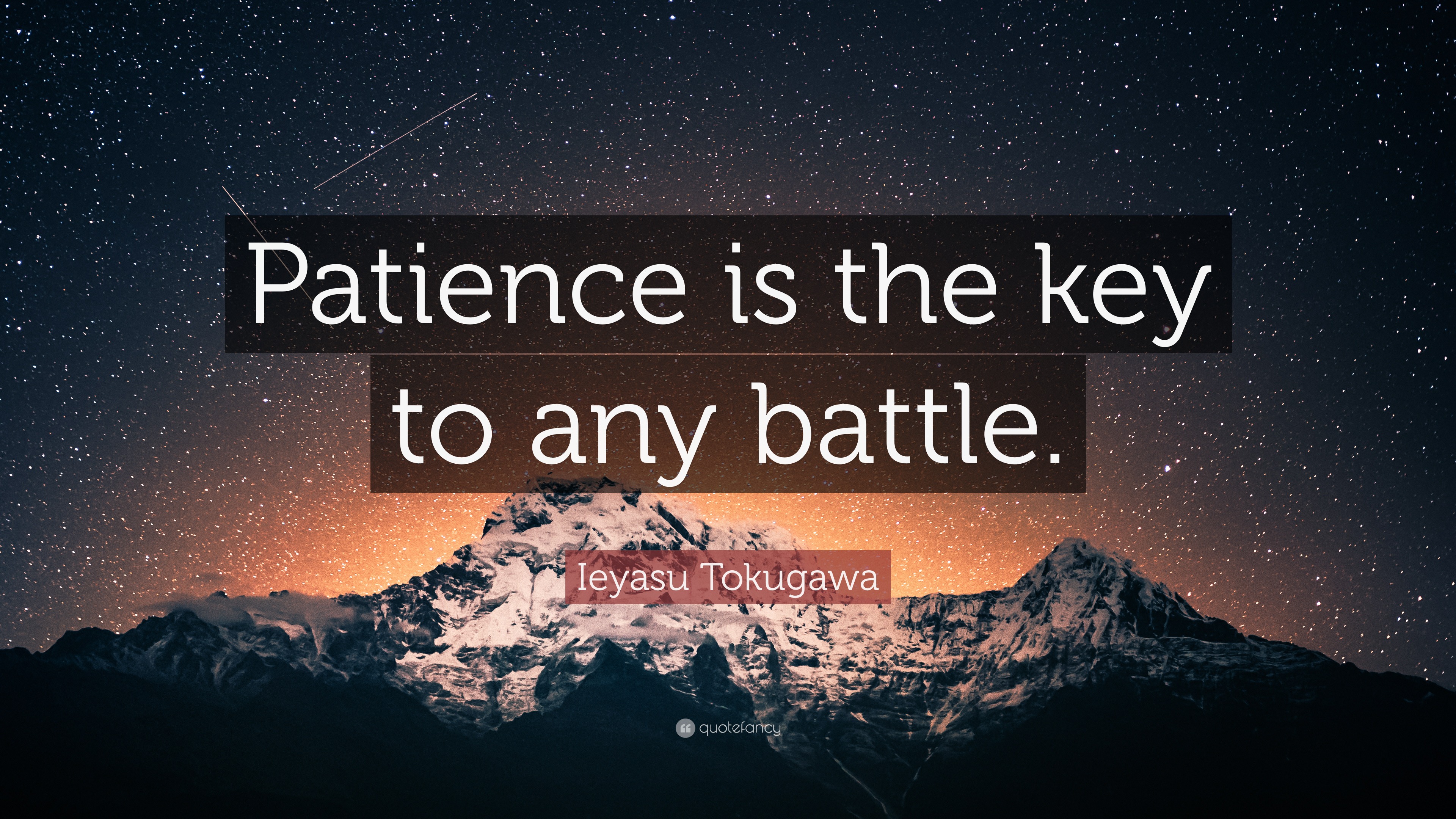 Ieyasu Tokugawa Quote: “Patience is the key to any battle.”