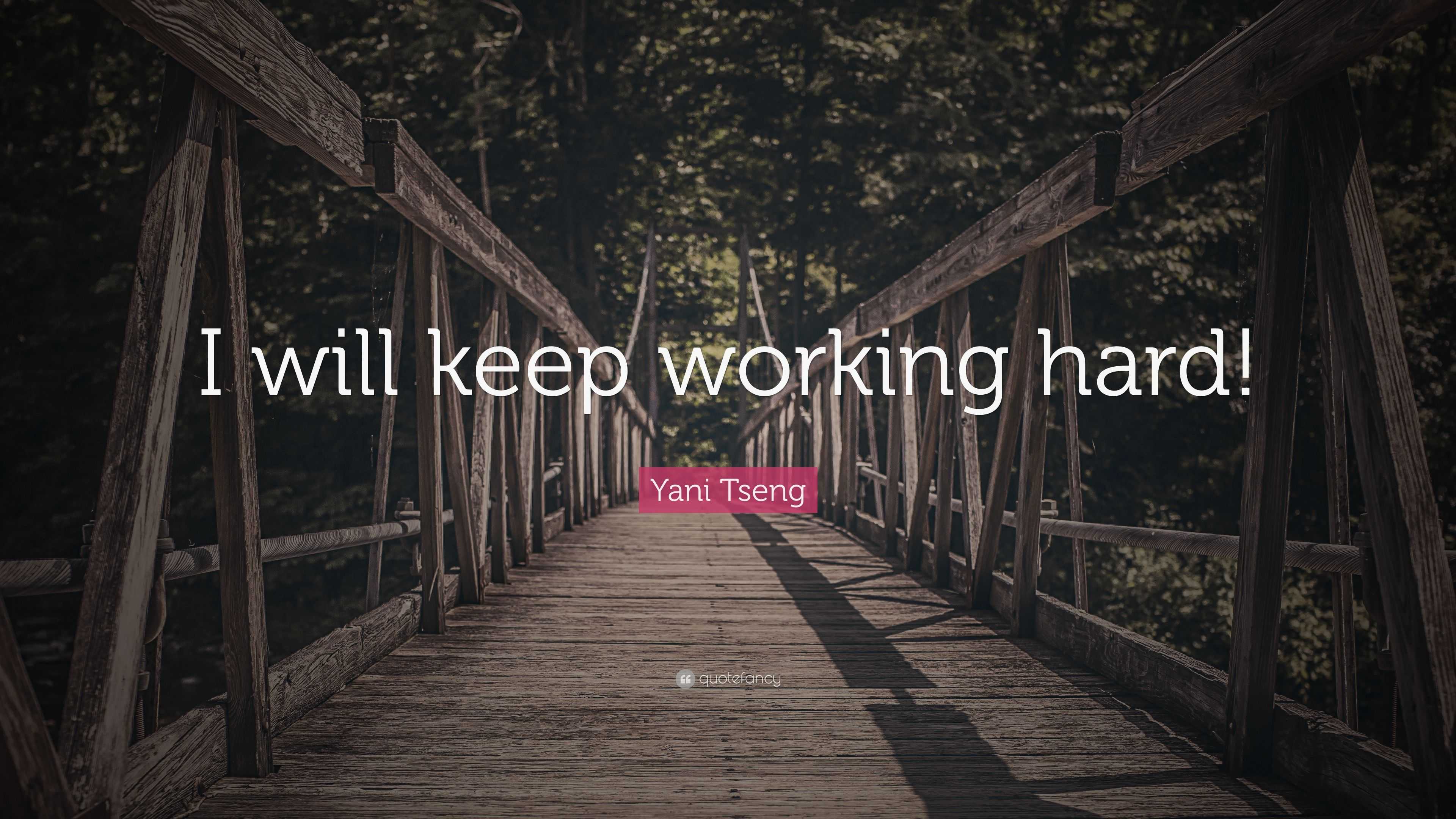 Yani Tseng Quote: “I will keep working hard!”