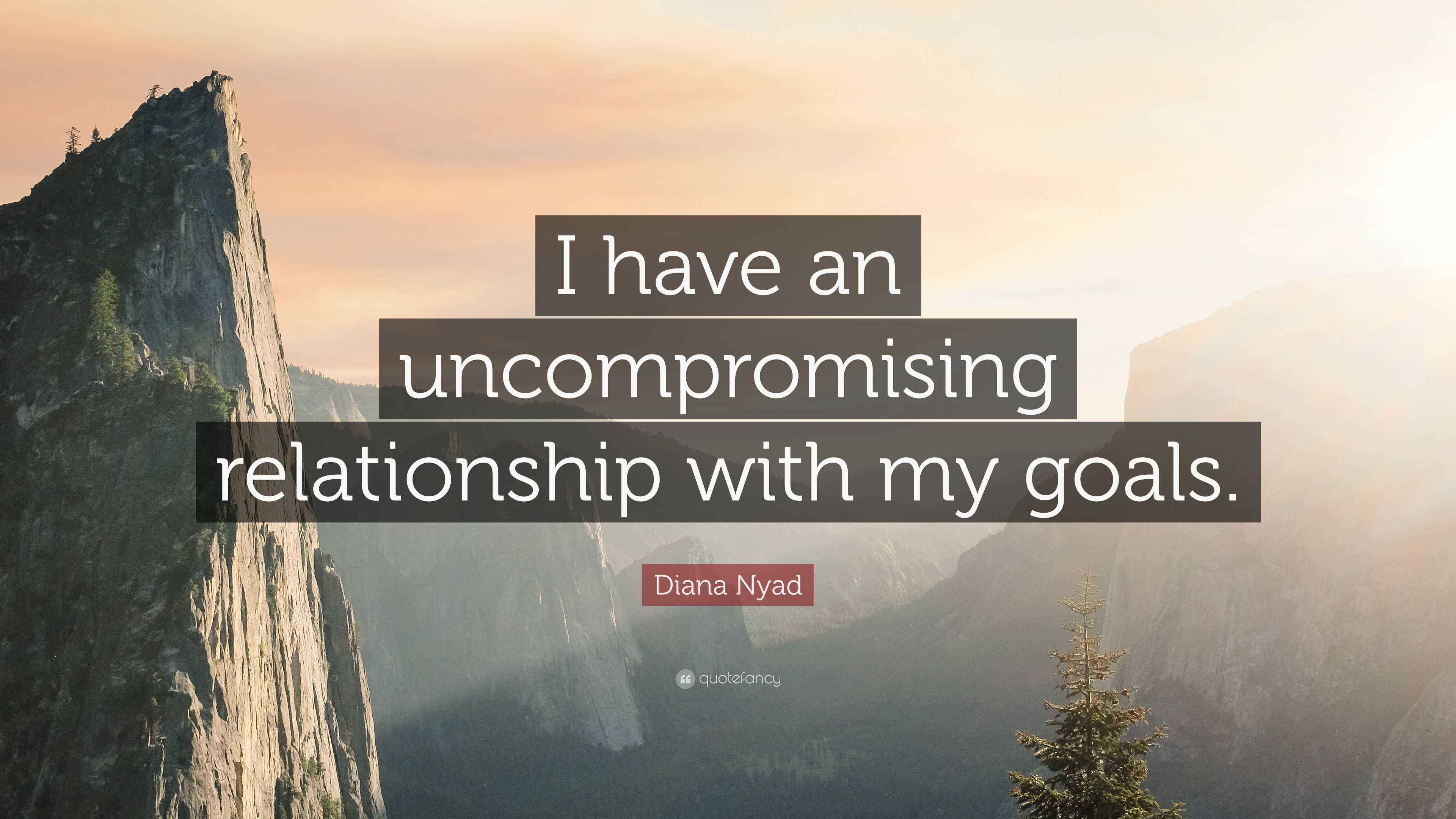 Diana Nyad Quote: “I have an uncompromising relationship with my goals.”