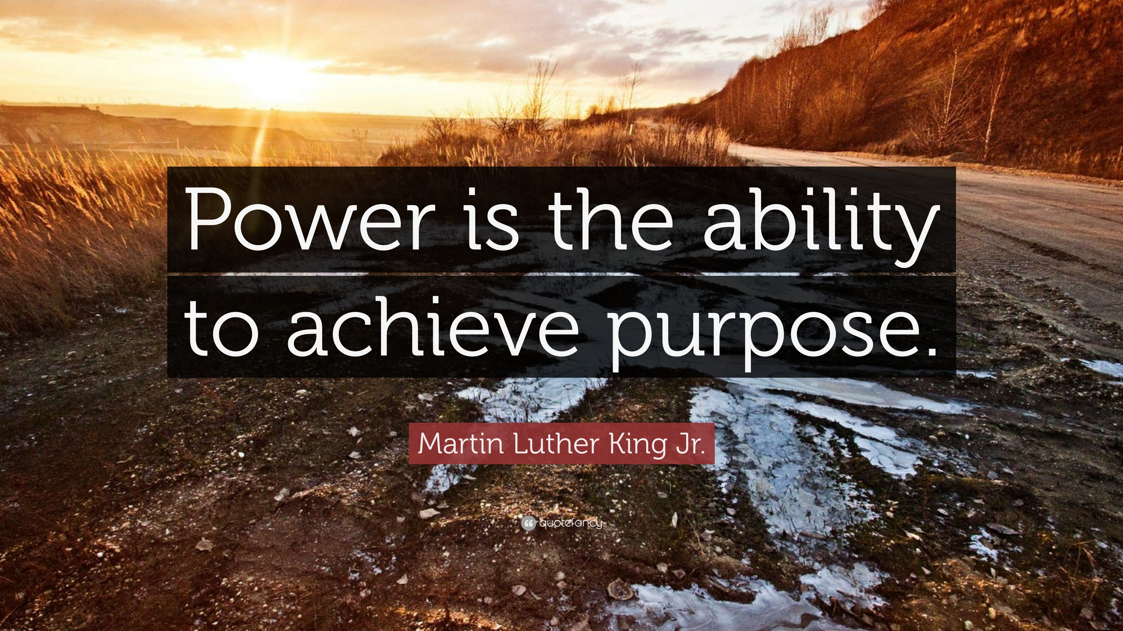 Martin Luther King Jr. Quote: “Power is the ability to achieve purpose.”
