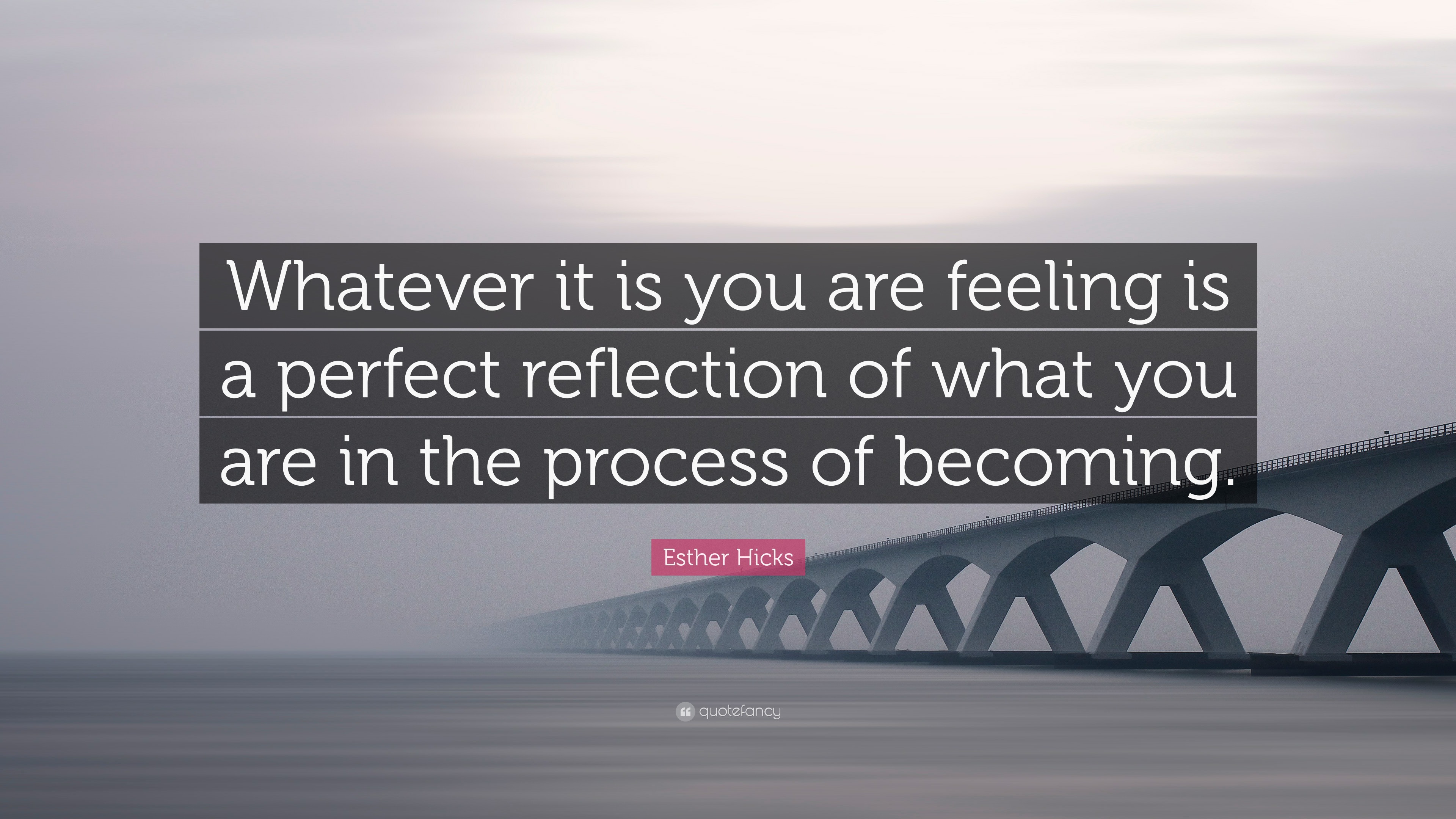 Esther Hicks Quote: “Whatever it is you are feeling is a perfect ...