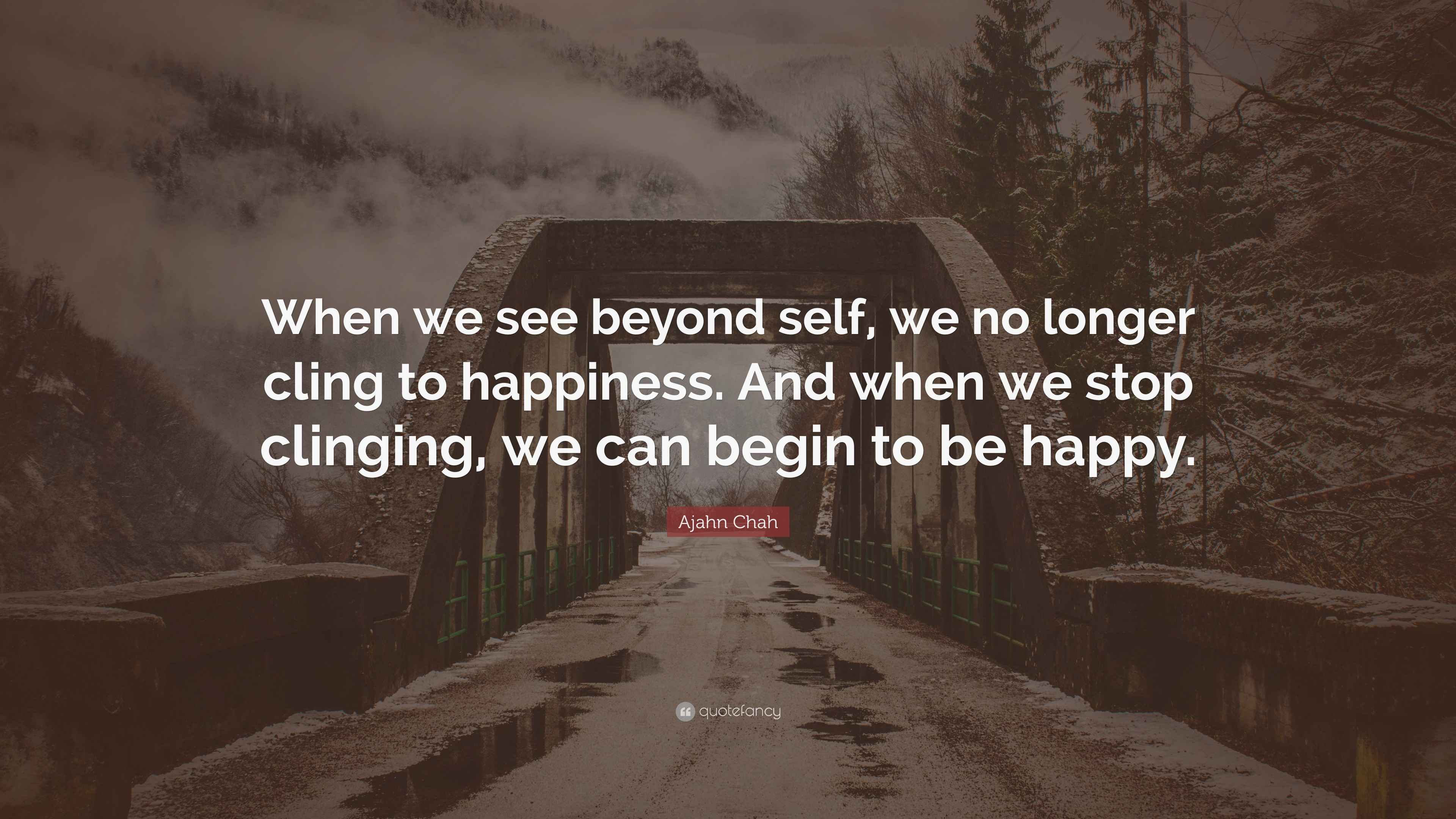 Ajahn Chah Quote: “When we see beyond self, we no longer cling to ...